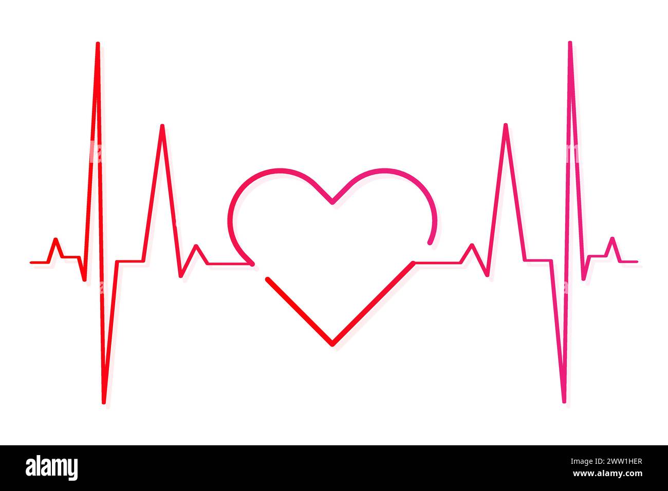 ECG heart beat line icon symbol, Heart beat pulse hospital logo sign. Vector Stock Vector Image ...