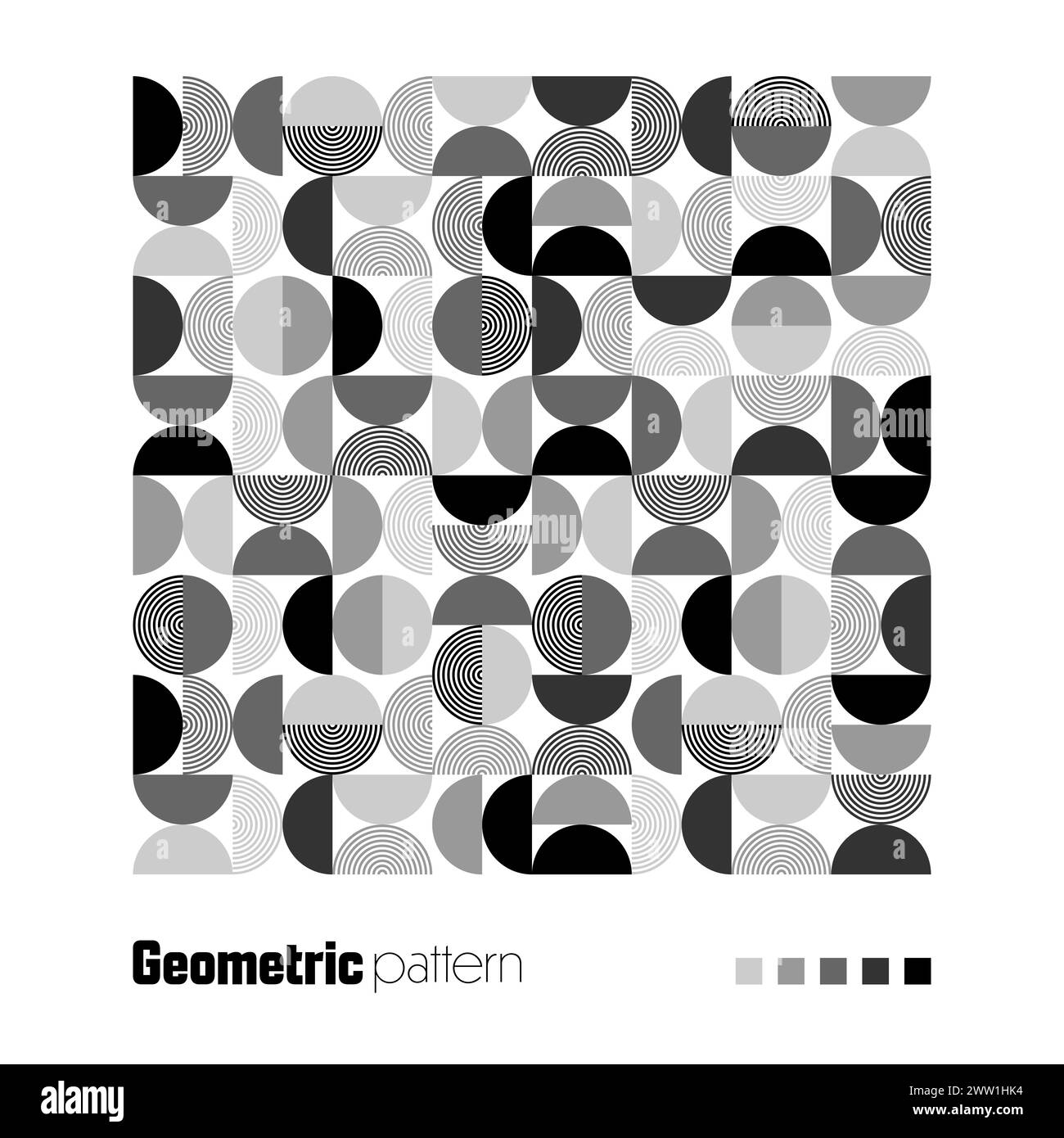 Geometric trendy pattern. Modern background with simple elements. Retro ...
