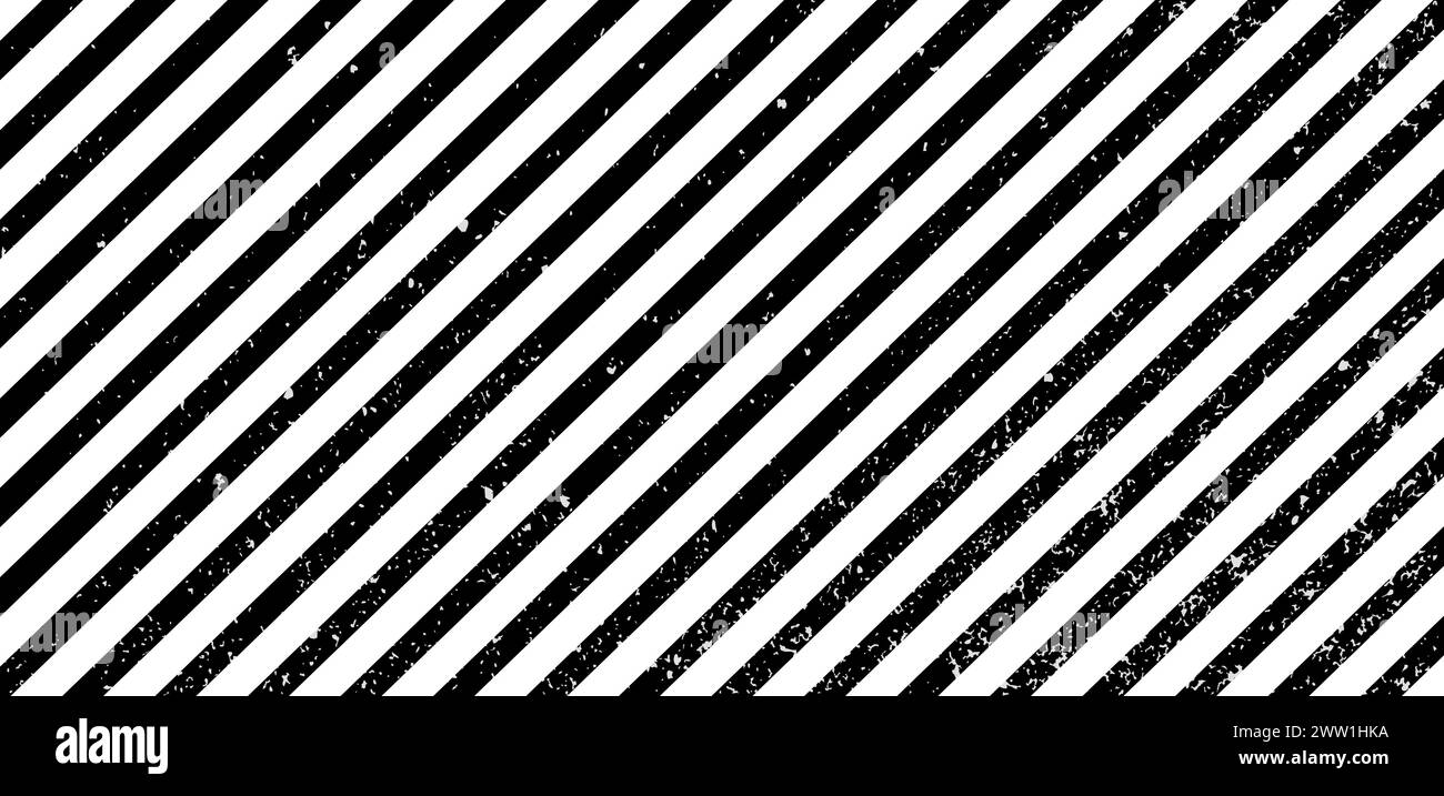 Warning striped rectangular background. Black and White stripes on the ...