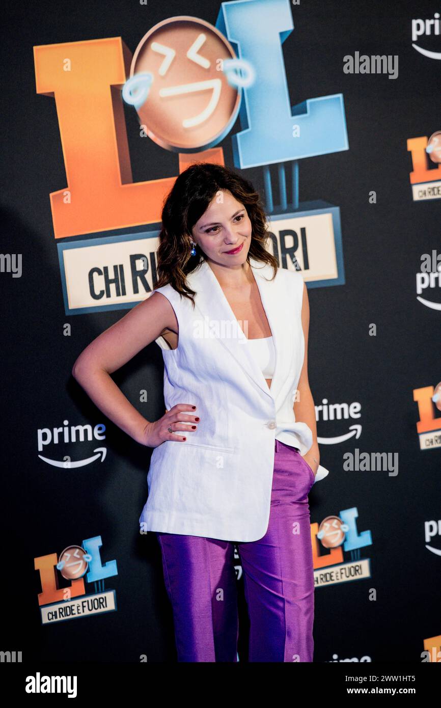 ROME, ITALY - MARCH 20: Chiara Anicito attends the premiere for "LOL4 ...