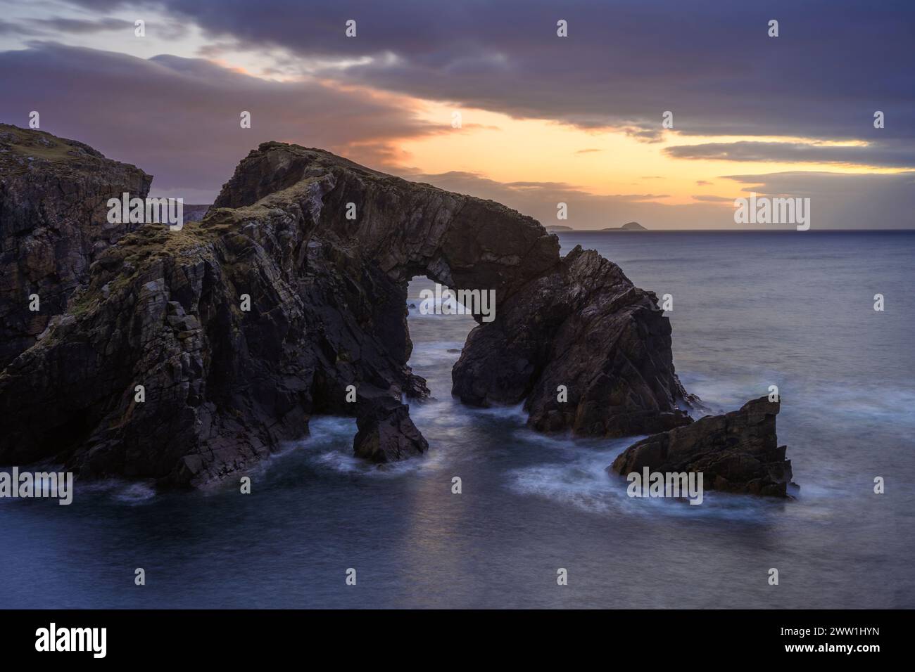 Stac a’ Phris Arch on the Isle of Lewis and Harris, Outer Hebrides ...