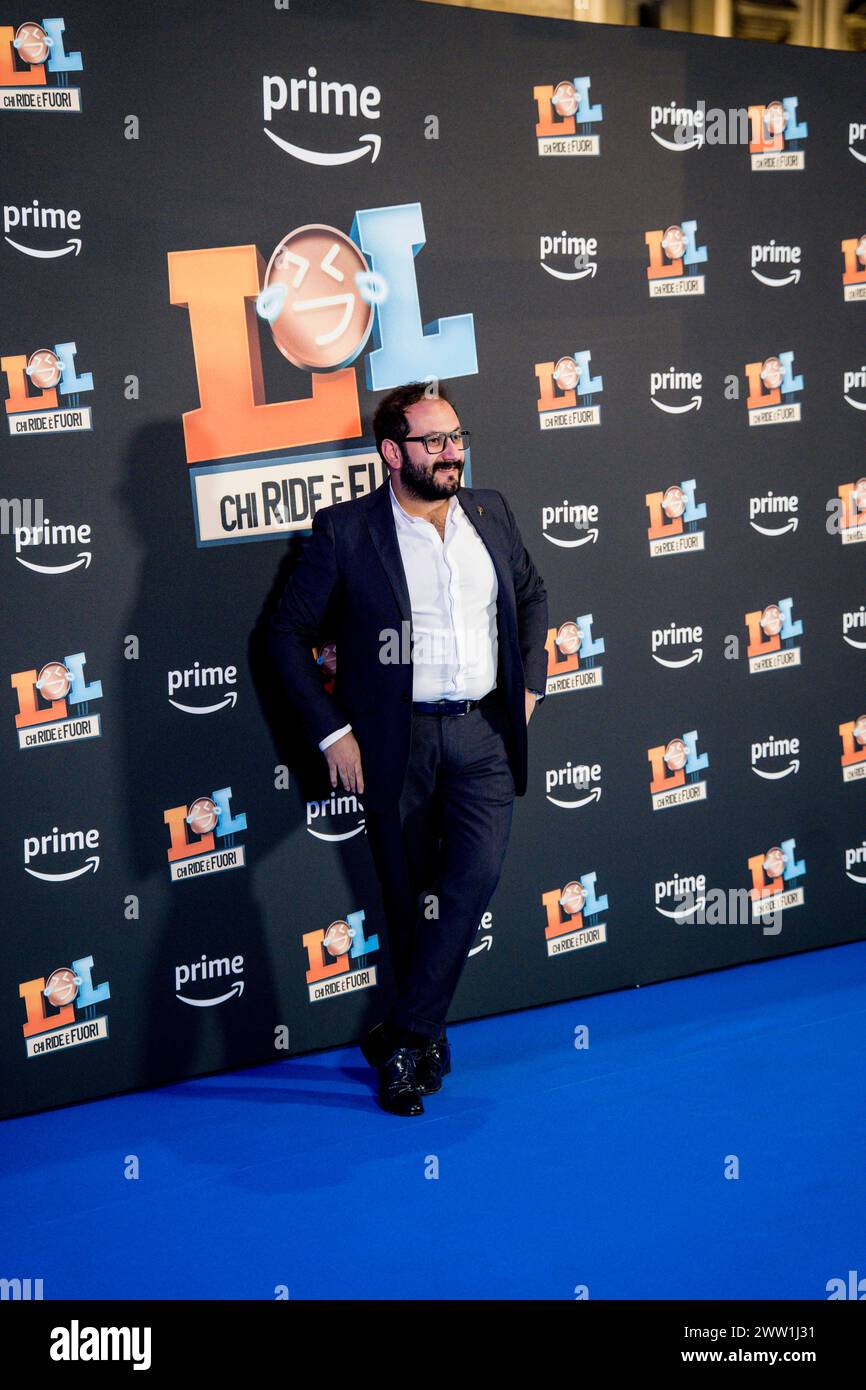 ROME, ITALY - MARCH 20: Fabio Balsamo attends the premiere for "LOL4 ...