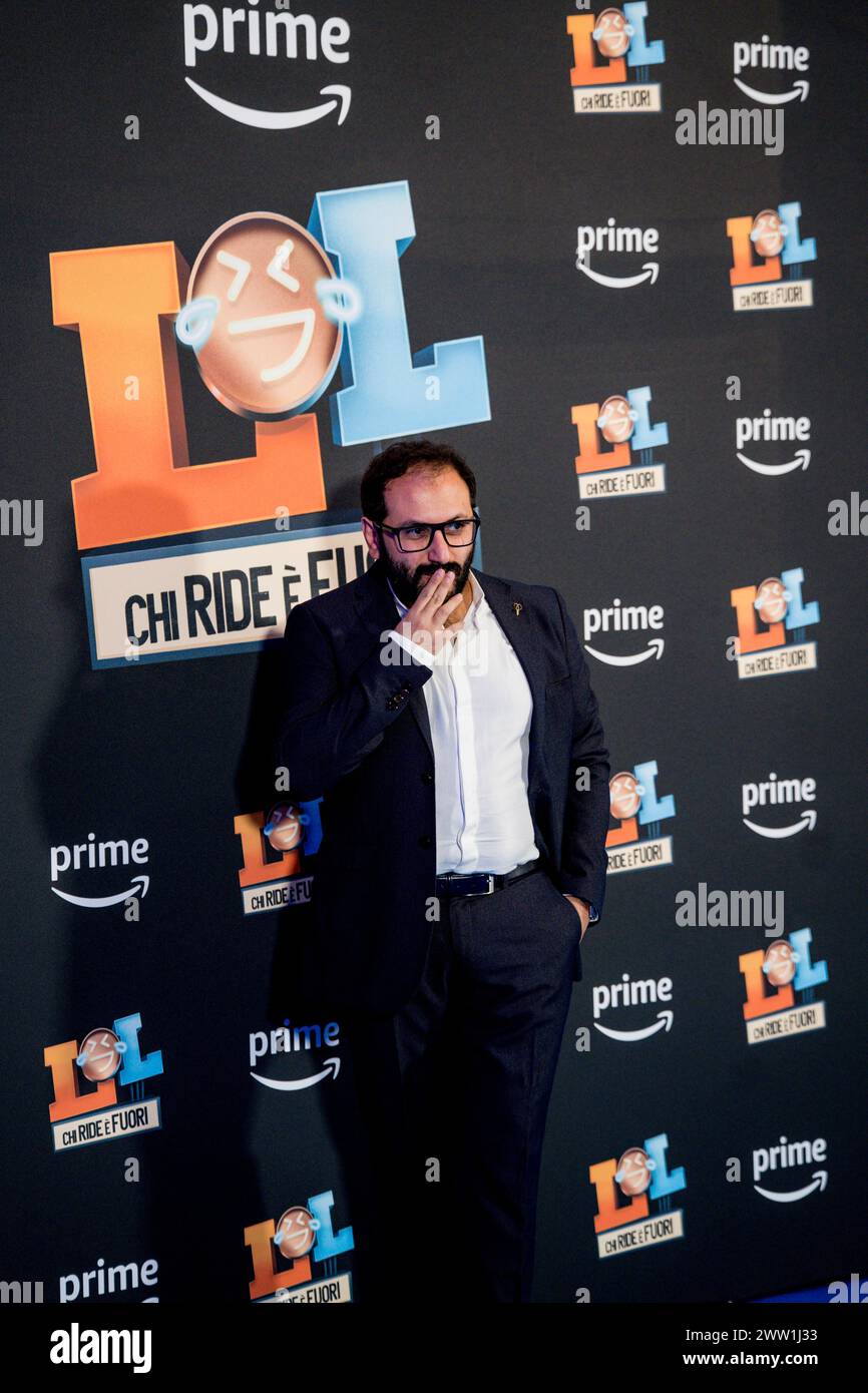 ROME, ITALY - MARCH 20: Fabio Balsamo attends the premiere for "LOL4 ...