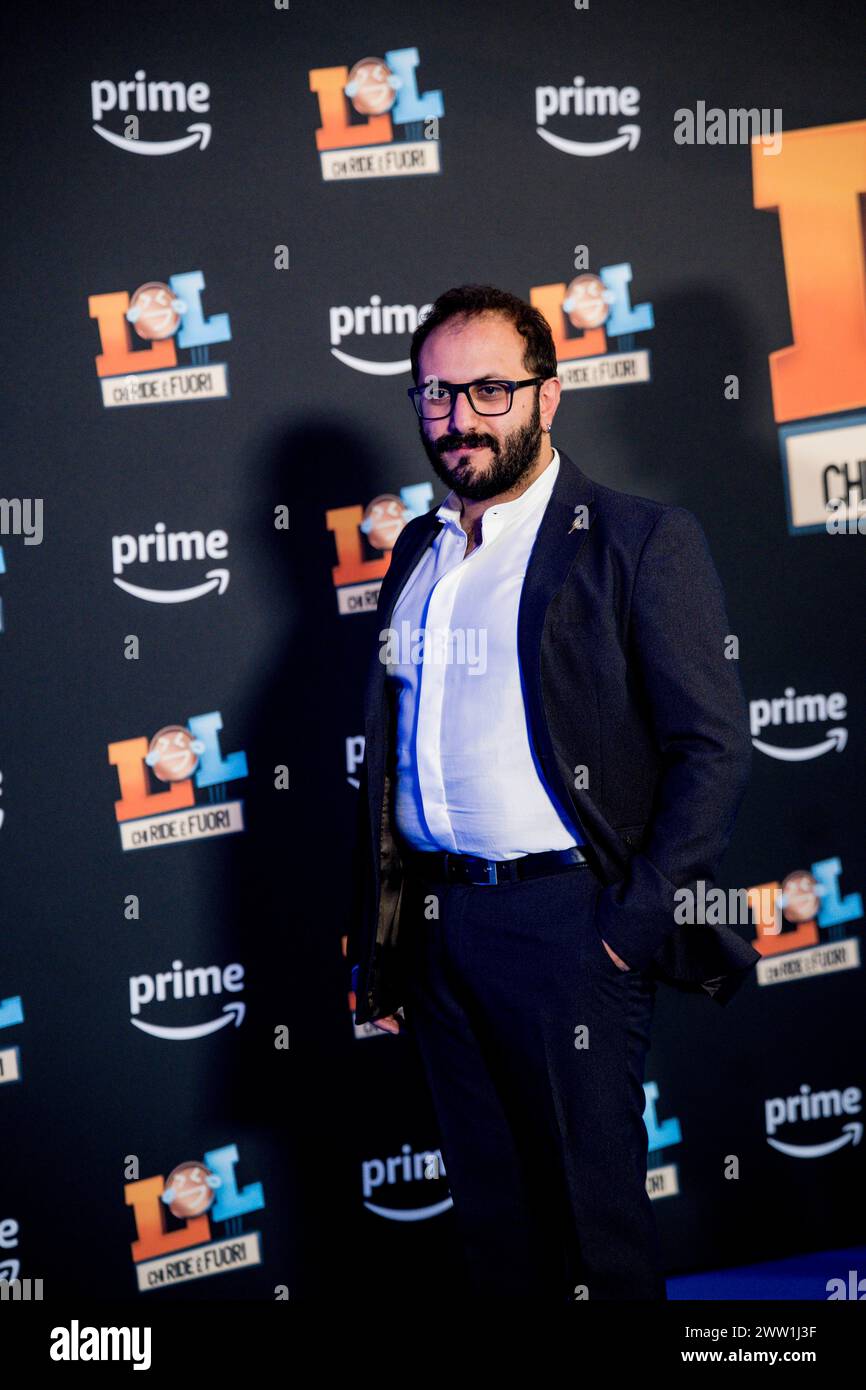 ROME, ITALY - MARCH 20: Fabio Balsamo attends the premiere for "LOL4 ...