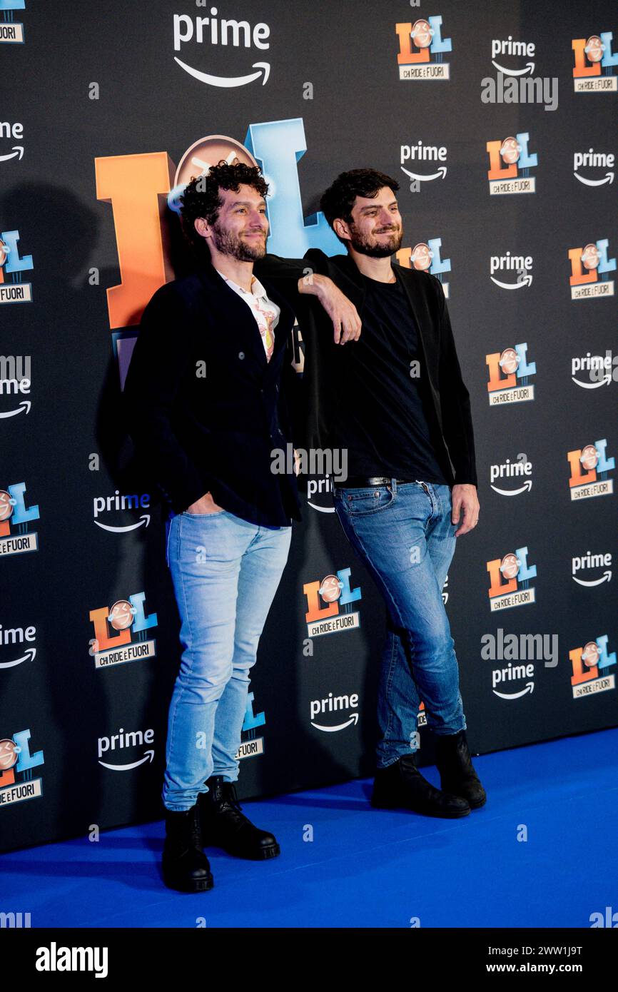 ROME, ITALY - MARCH 20: Le Coliche attends the premiere for "LOL4" at ...