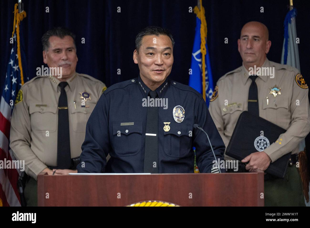 Dominic Choi, interim chief of the Los Angeles Police Department ...