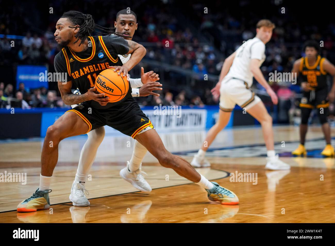 Grambling State guard Jourdan Smith drives to the basket against ...