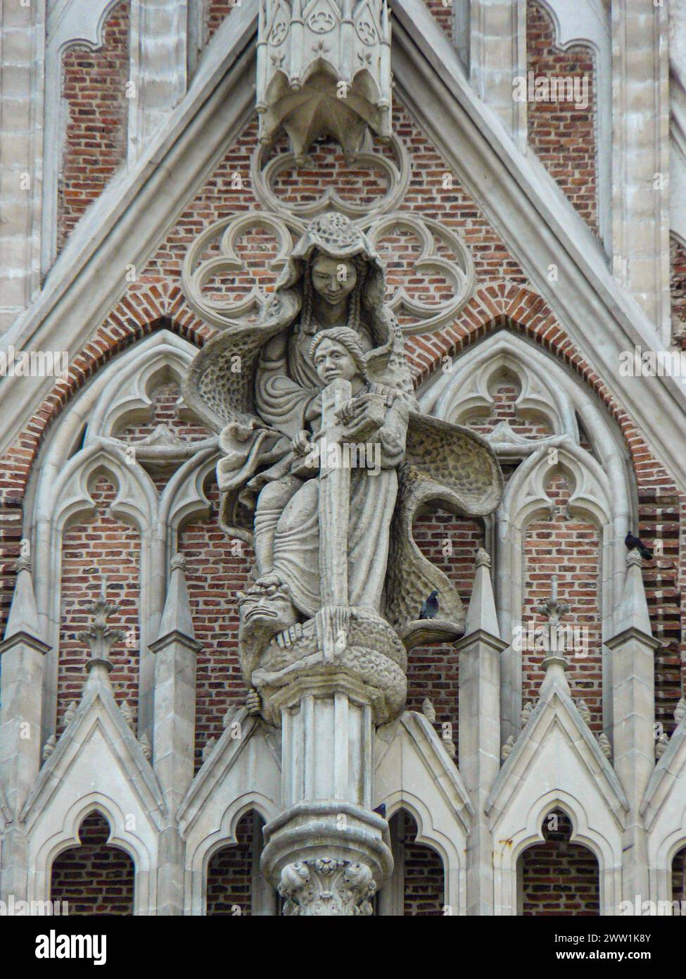 Architectural detail Cathedral of the Immaculate Conception La Plata ...