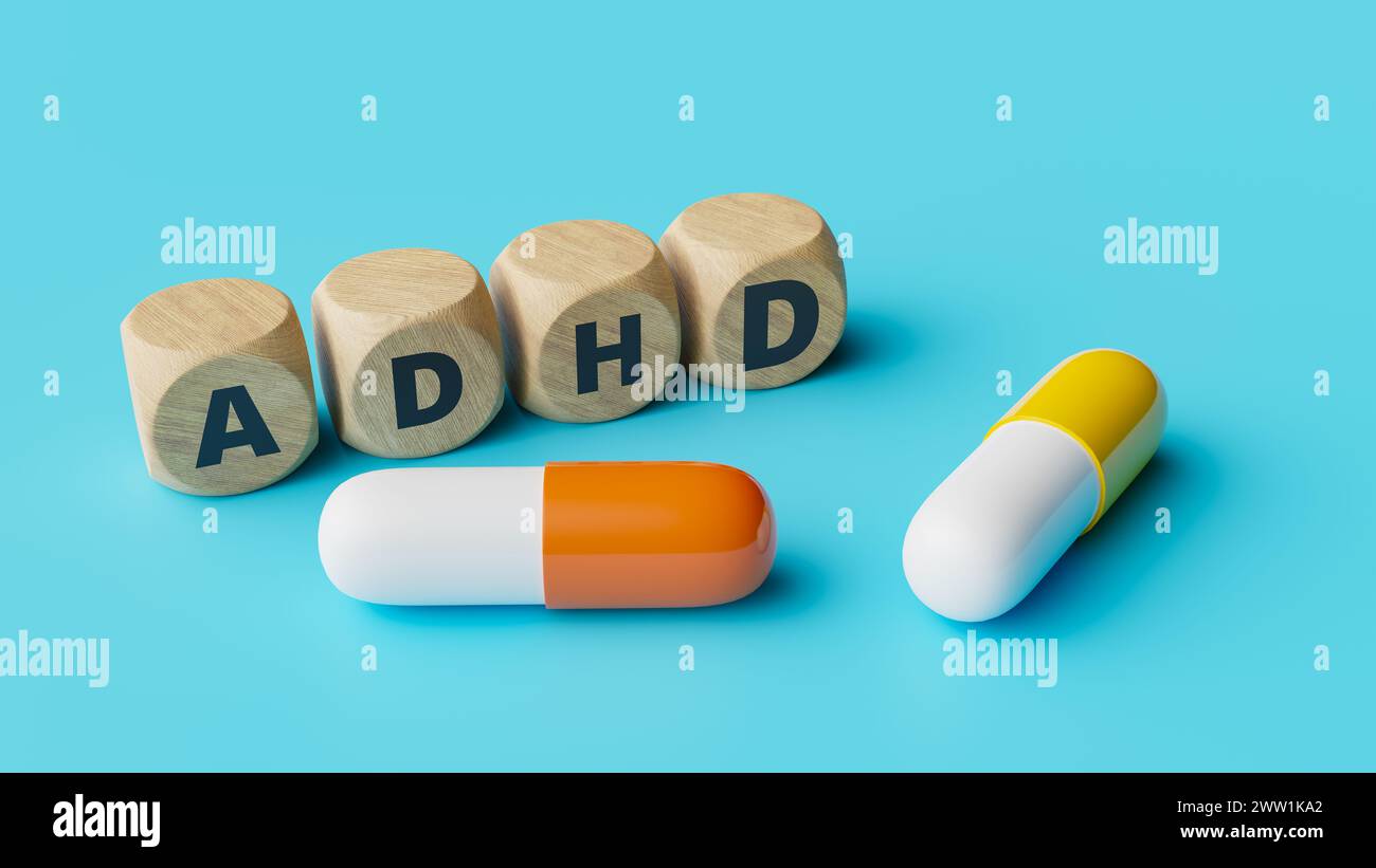ADHD diagnosis and treatment. 3d rendering Stock Photo - Alamy