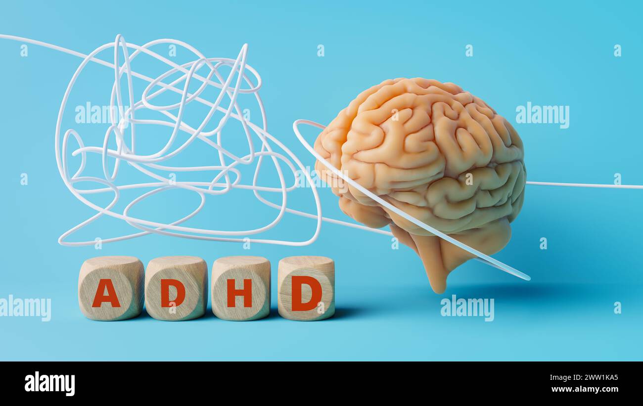 ADHD diagnosis and treatment. 3d rendering Stock Photo - Alamy