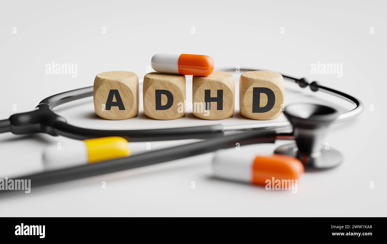 ADHD diagnosis and treatment. 3d rendering Stock Photo - Alamy