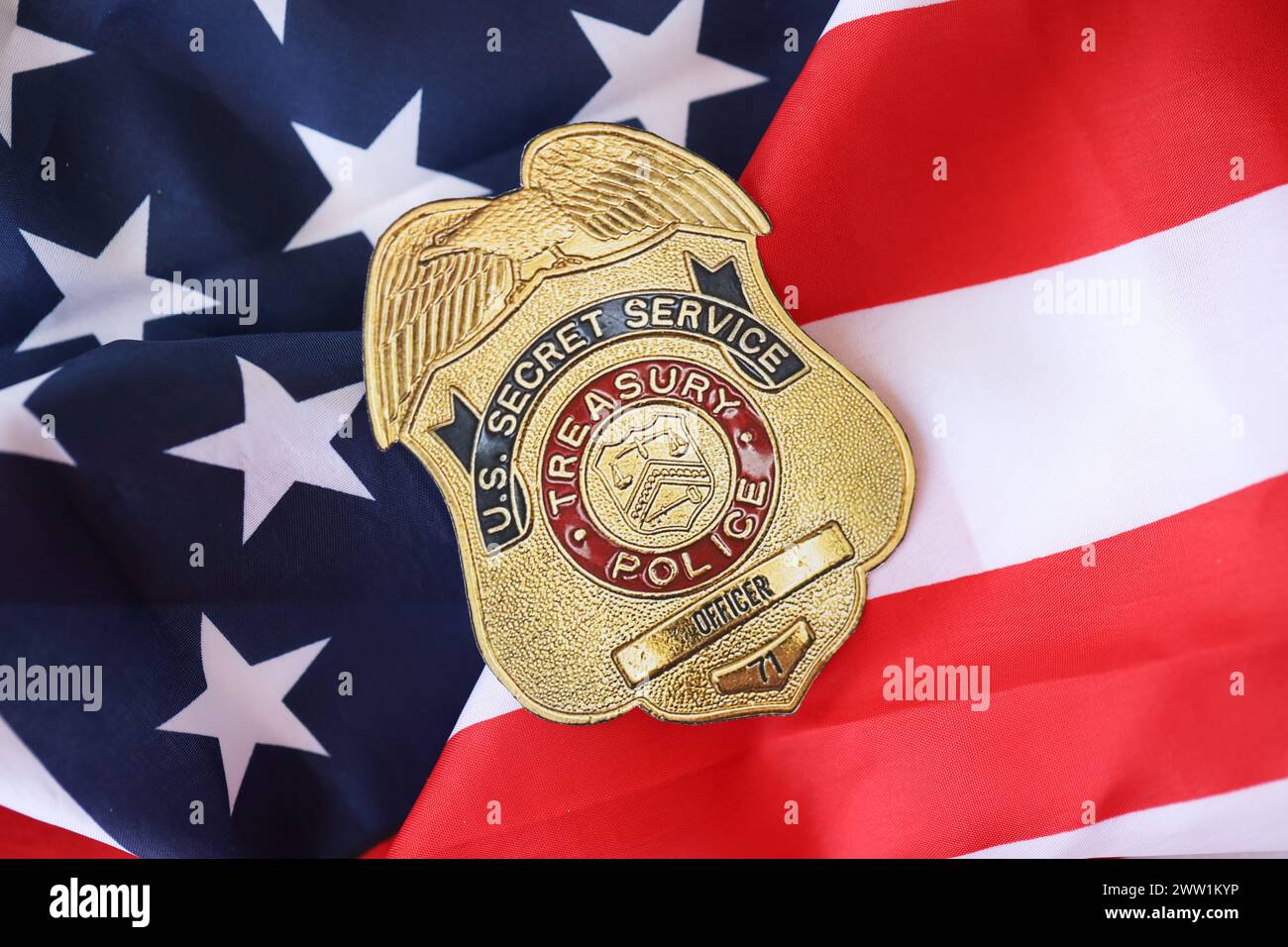 KYIV, UKRAINE - MARCH 9, 2024 US Treasury Police Secret Service Officer ...