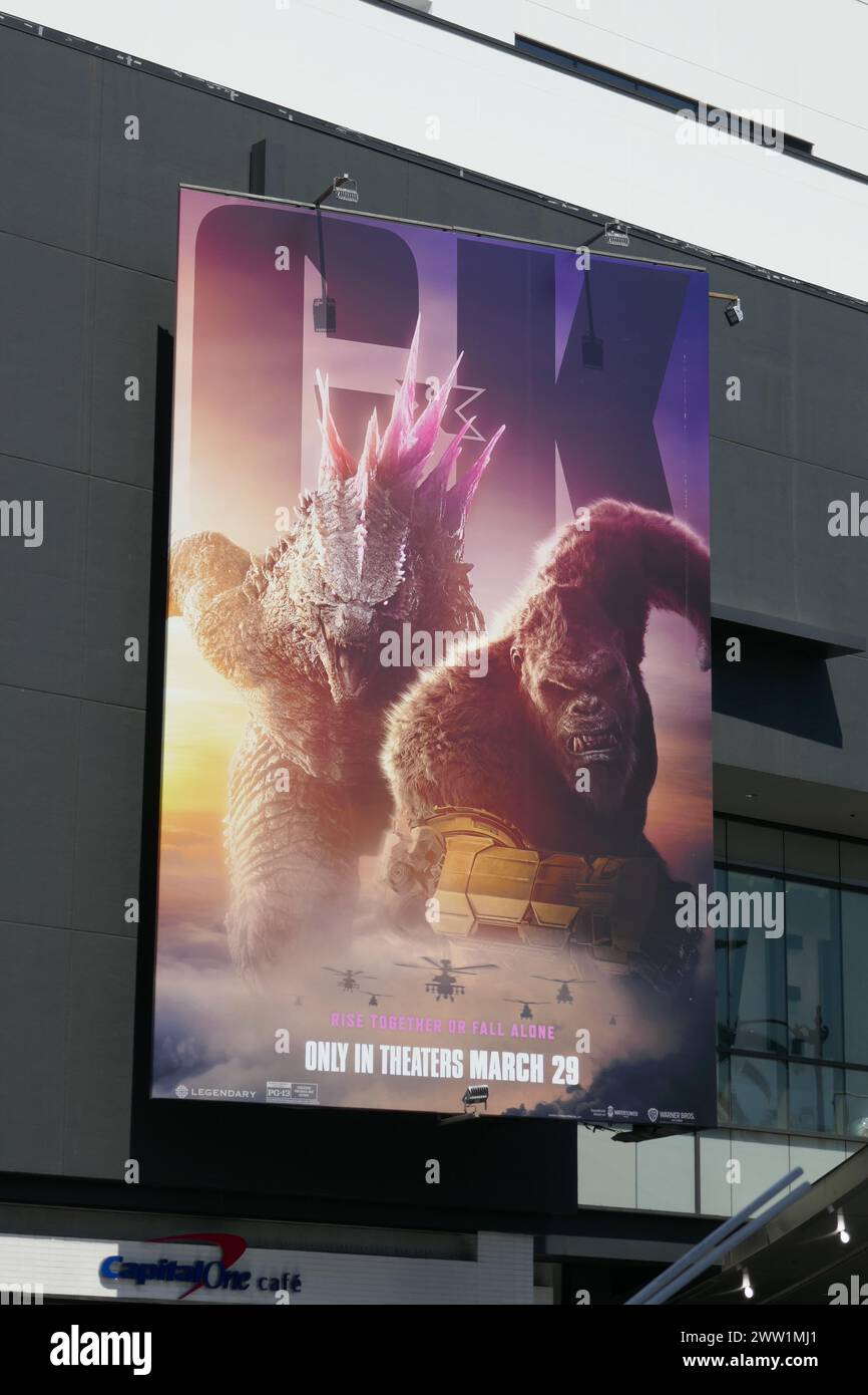 Los Angeles, California, USA 20th March 2024 Godzilla X Kong The New ...