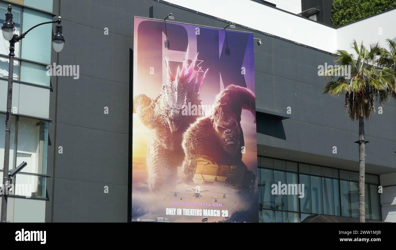 Los Angeles, California, USA 20th March 2024 Godzilla X Kong The New ...