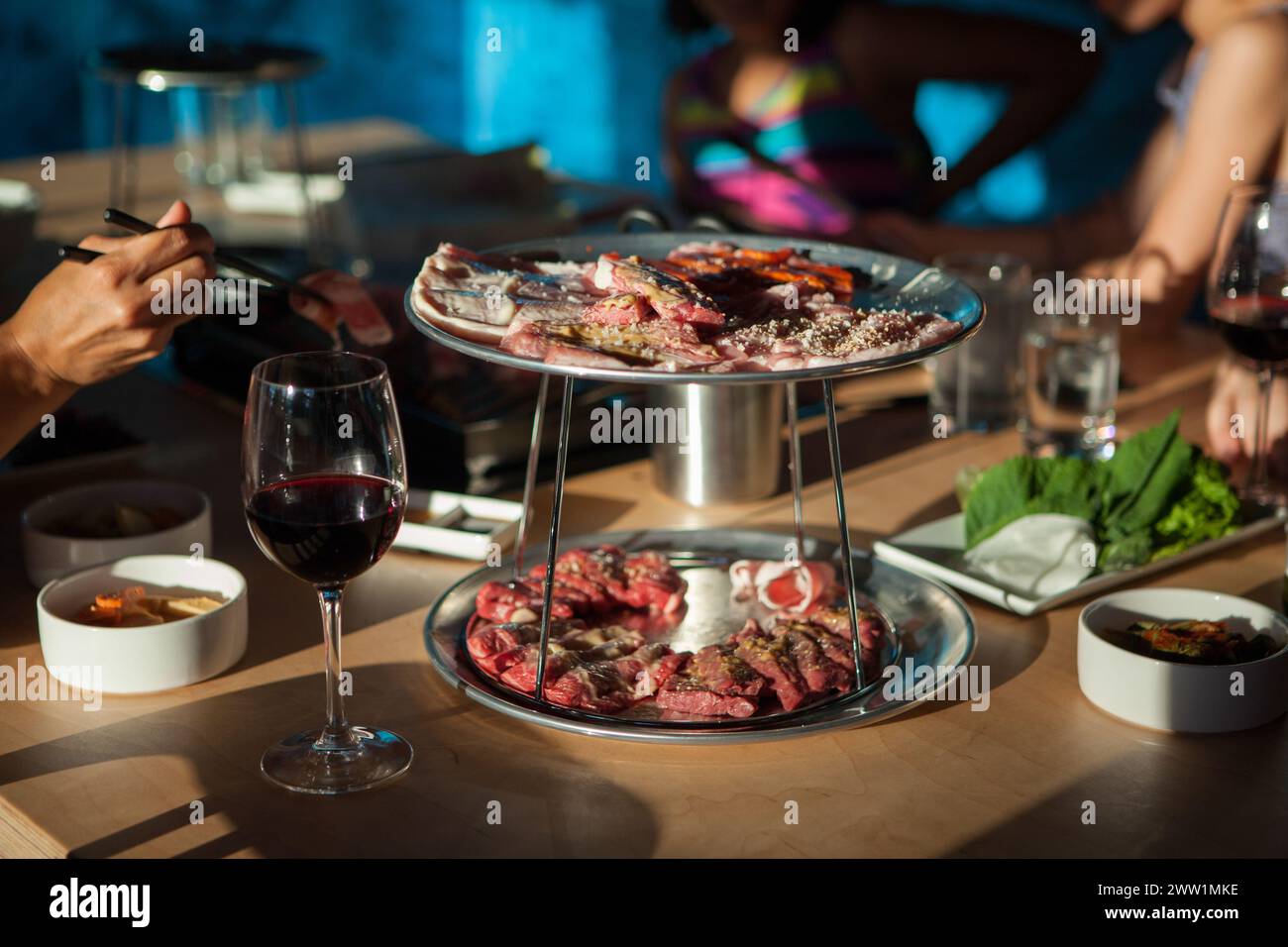 Korean food plates hi-res stock photography and images - Alamy