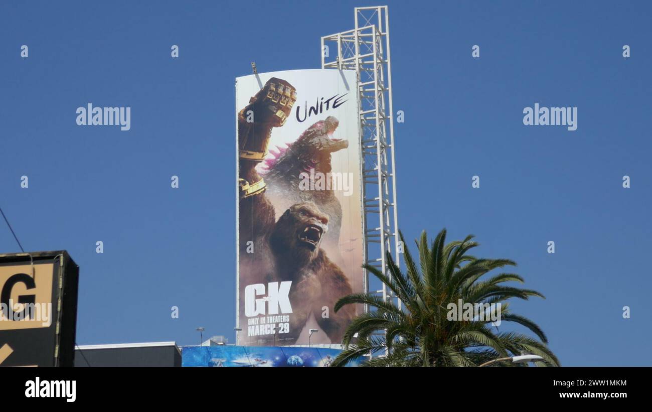Los Angeles, California, USA 20th March 2024 Godzilla X Kong The New ...