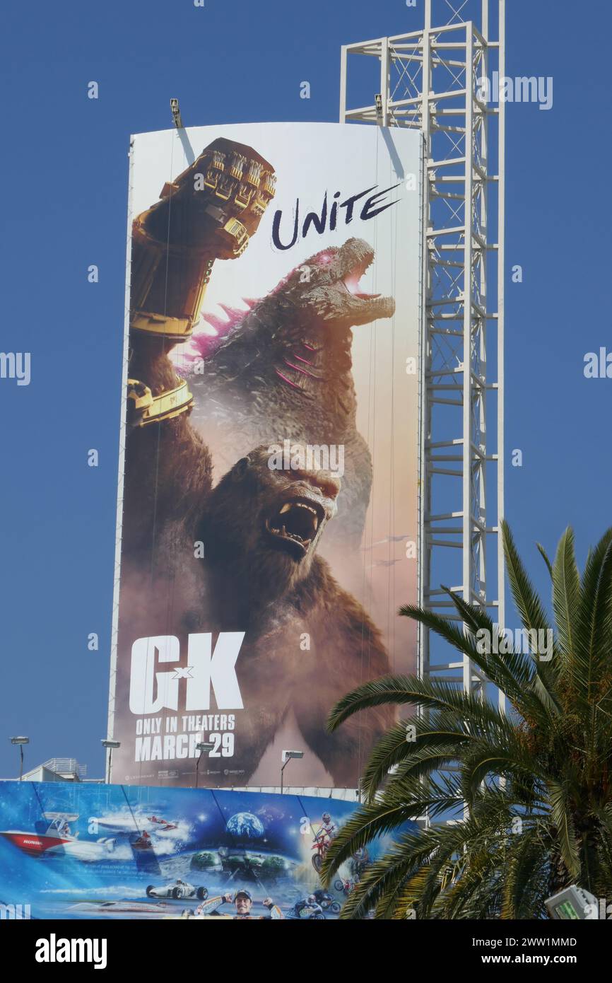 Los Angeles, California, USA 20th March 2024 Godzilla X Kong The New ...