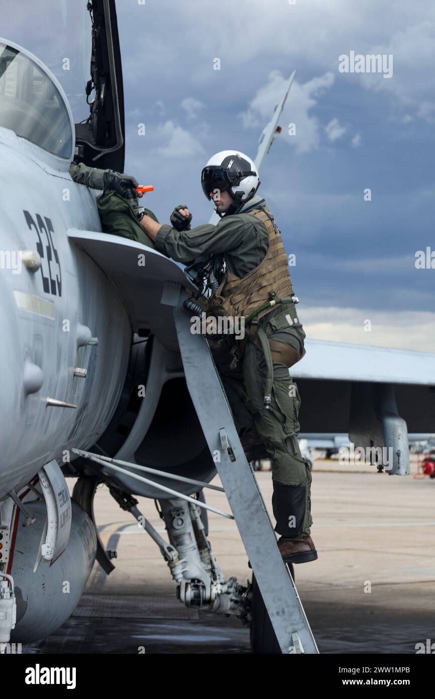 U.S. Marine Corps Capt. Michael Logrande, a student weapons systems ...