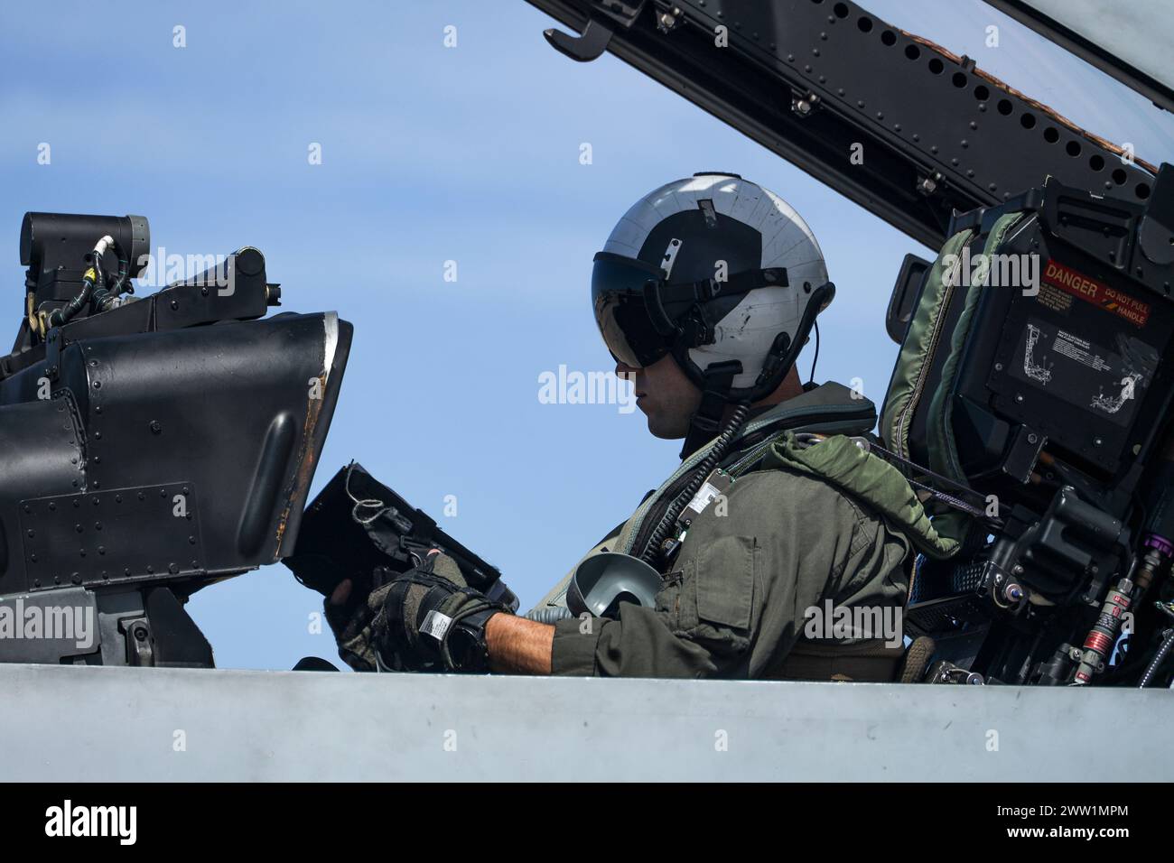 U.S. Marine Corps Capt. Michael Logrande, a student weapons systems ...