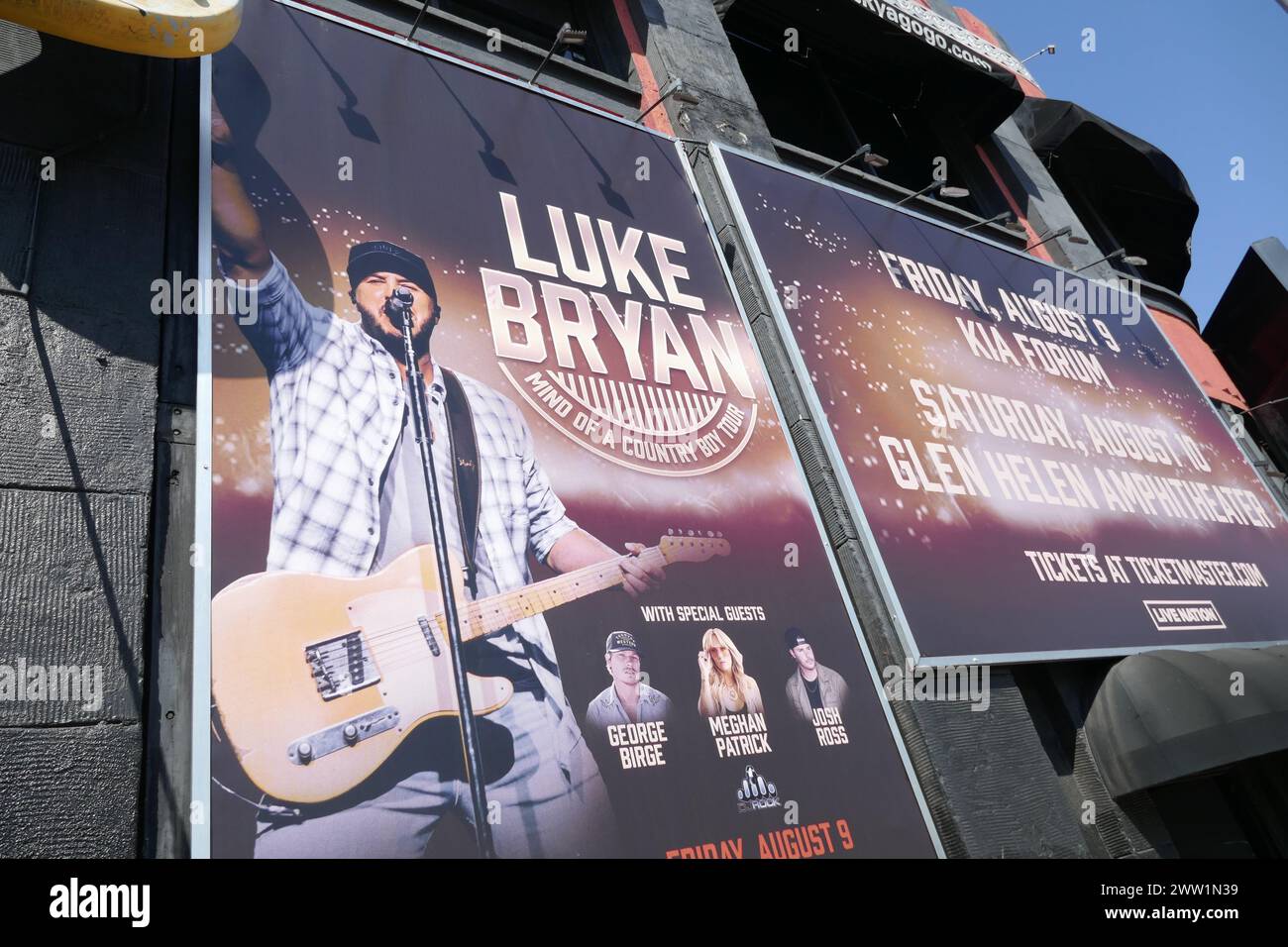 Los Angeles, California, USA 20th March 2024 Luke Bryan Concert ...