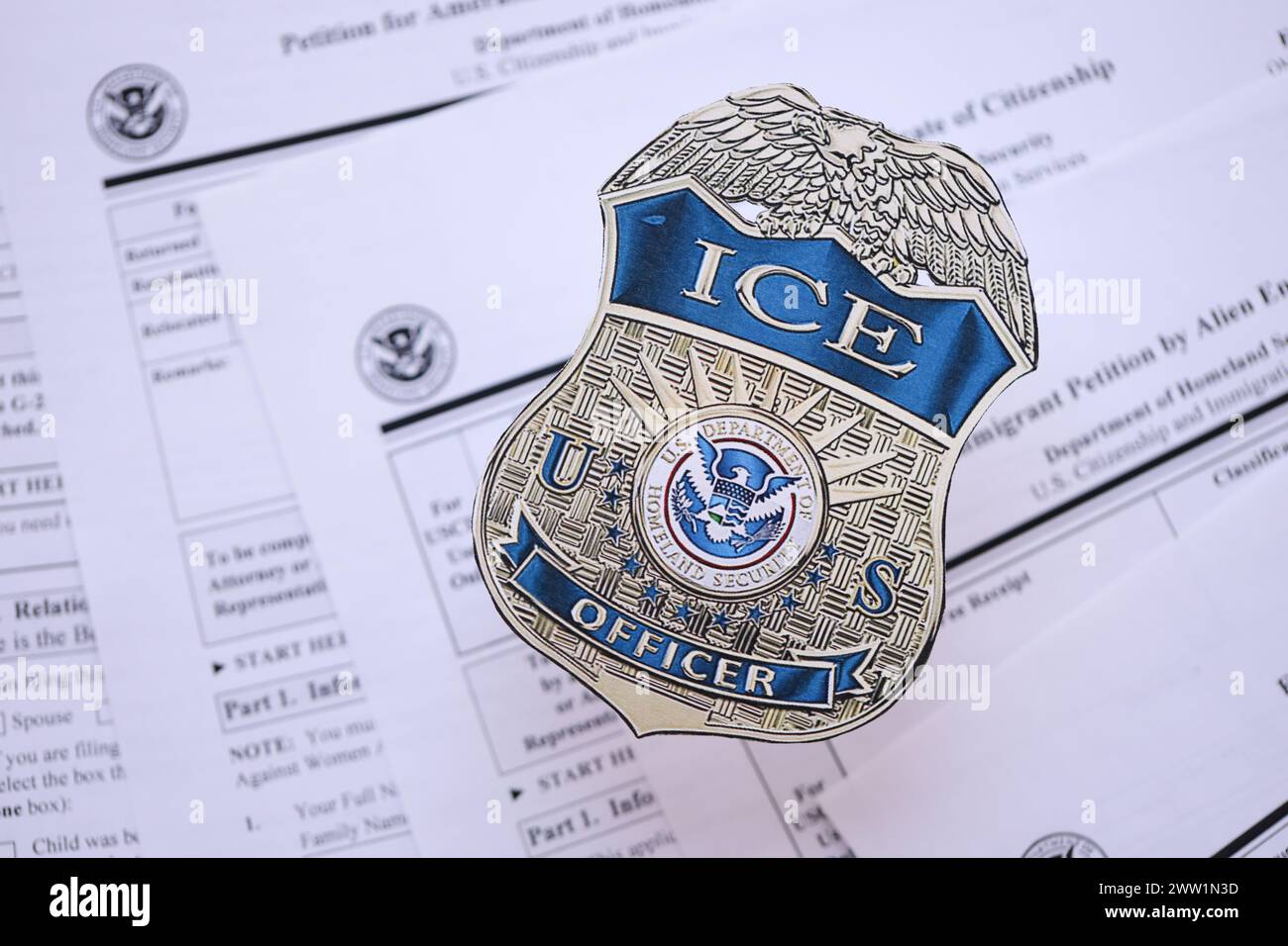 Badge immigration customs enforcement hi-res stock photography and ...