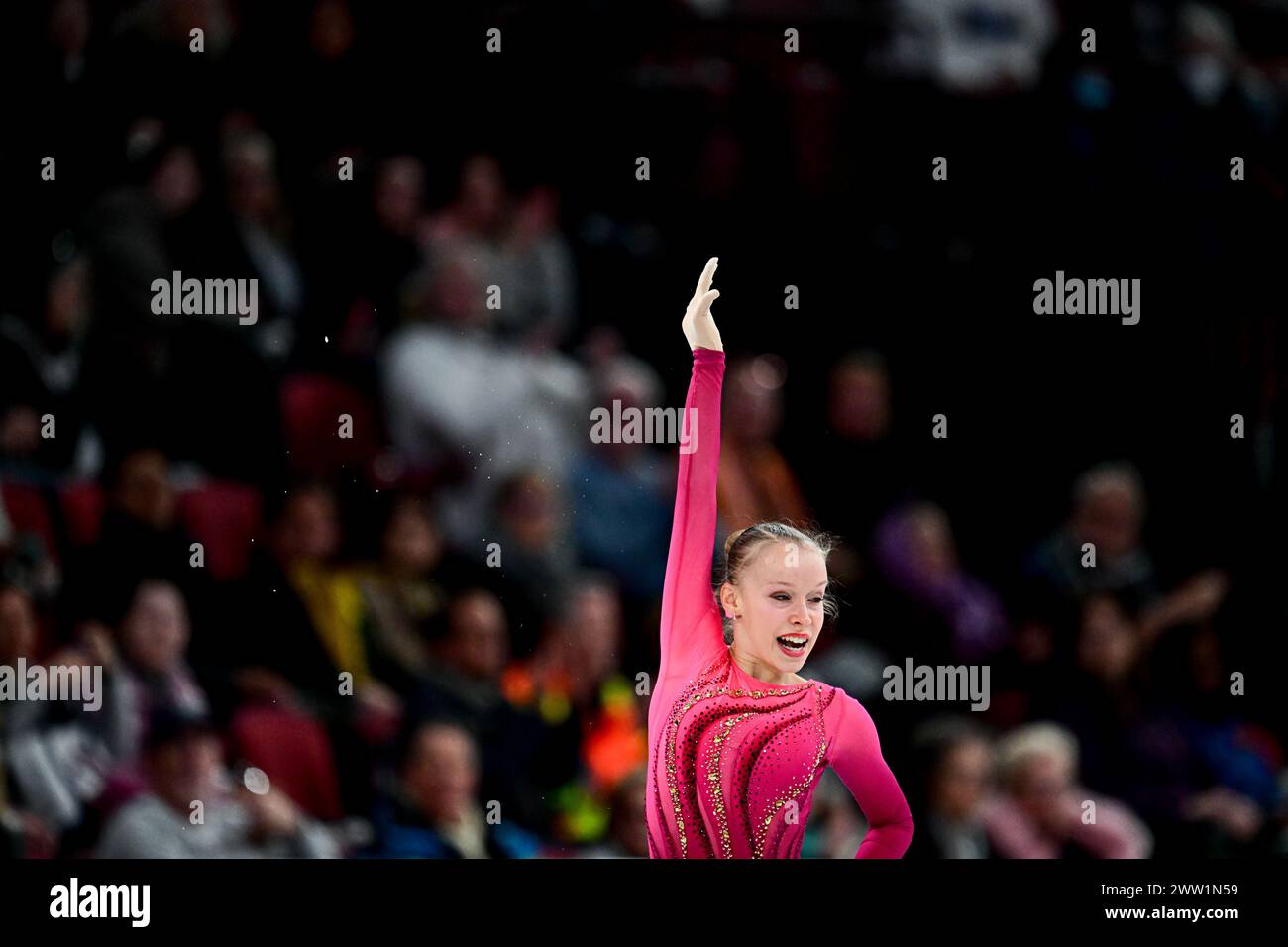 Mariia SENIUK (ISR), during Women Short Program, at the ISU World ...