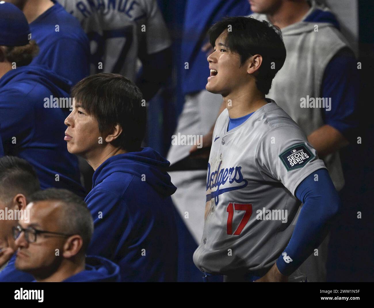 A picture shows Shohei Ohtani, MLB Los Angeles Dodgers' Japanese ...