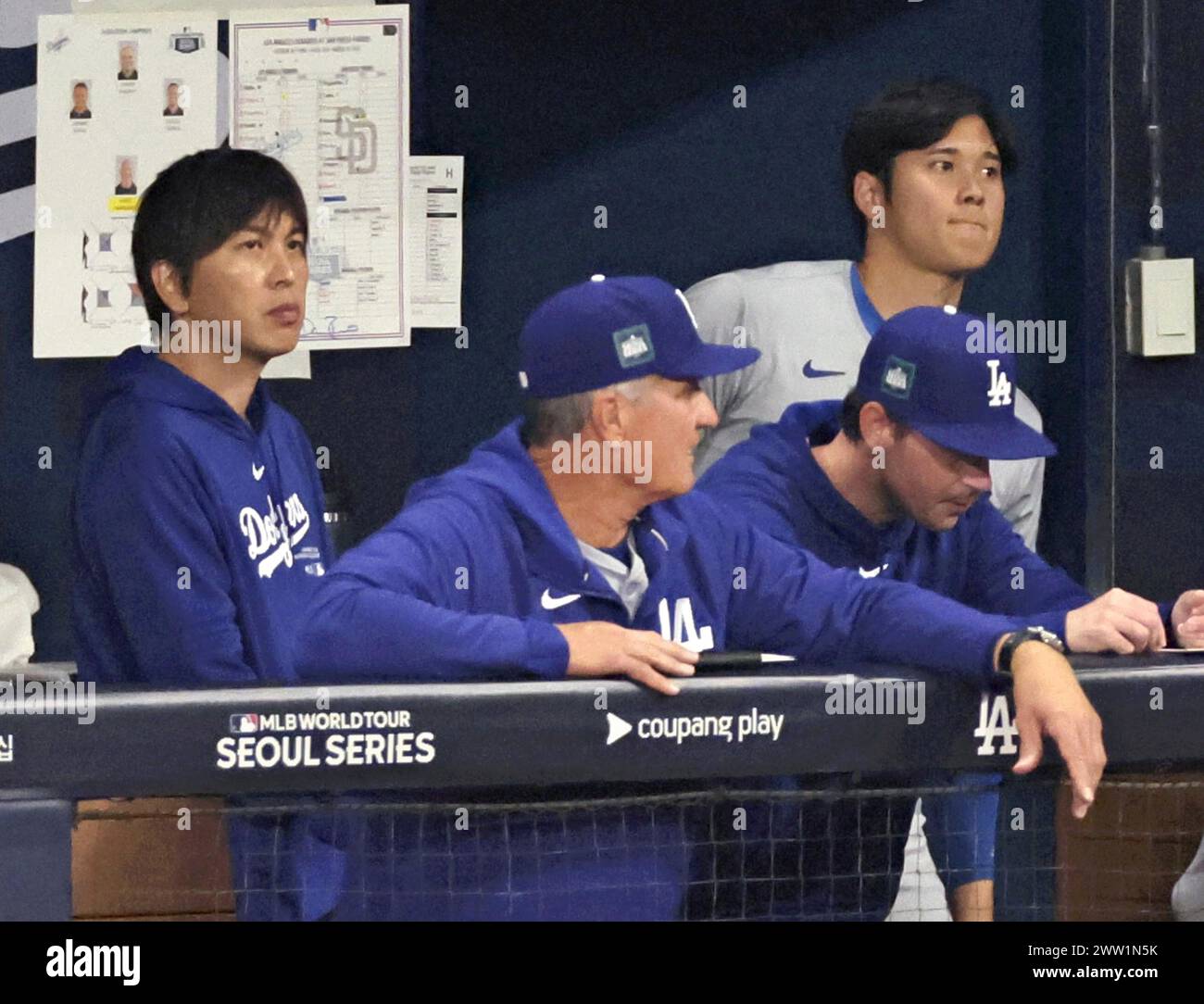 A picture shows Shohei Ohtani, MLB Los Angeles Dodgers' Japanese ...