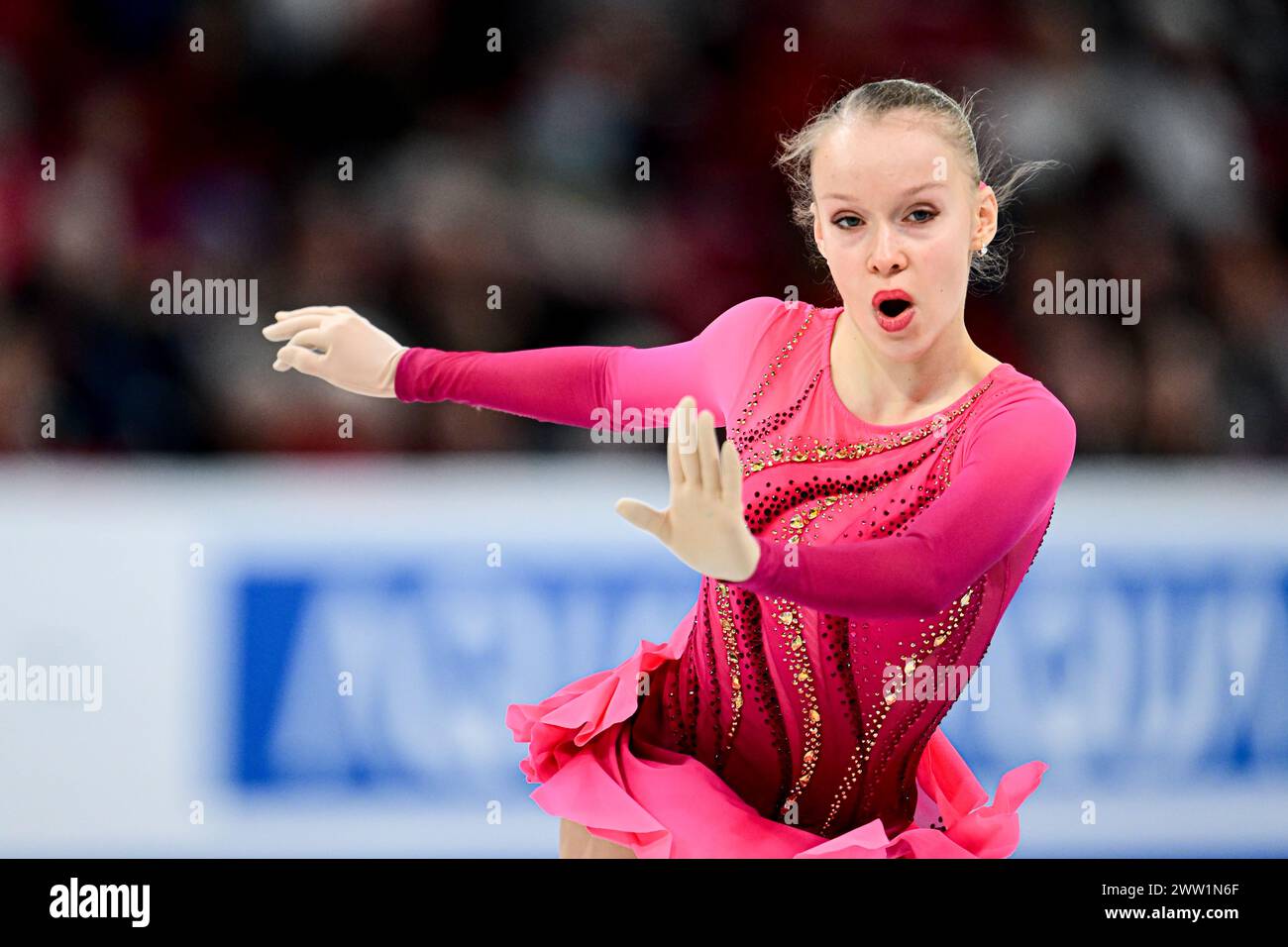 Mariia SENIUK (ISR), during Women Short Program, at the ISU World ...