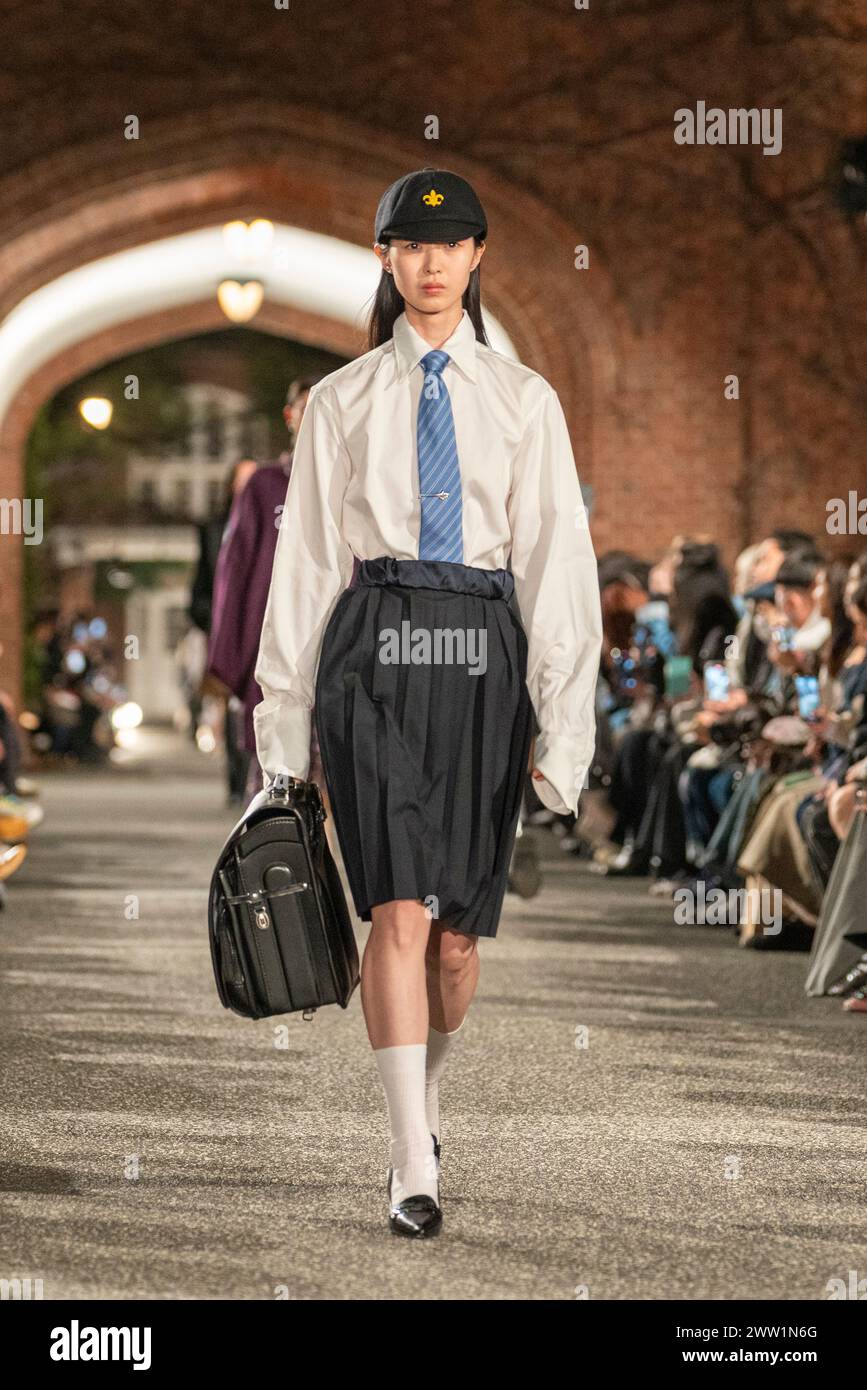 Tokyo, Japan. 17th Mar, 2024. Runway model, March 17, 2024 - Rakuten Fashion Week ...