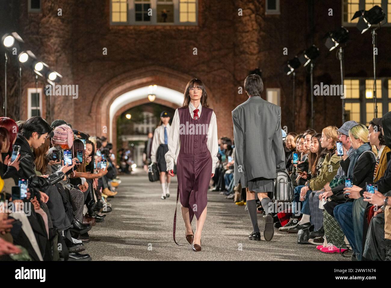 Tokyo, Japan. 17th Mar, 2024. Runway model, March 17, 2024 - Rakuten ...