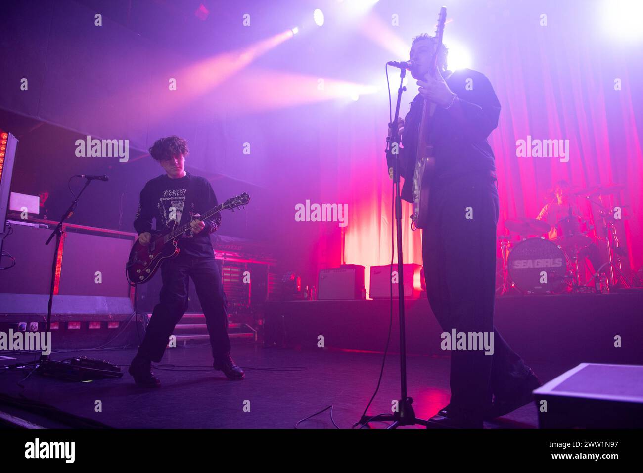 London, UK. 20 Mar 2024. (L-R) - Lead guitarist Rory Young and lead ...