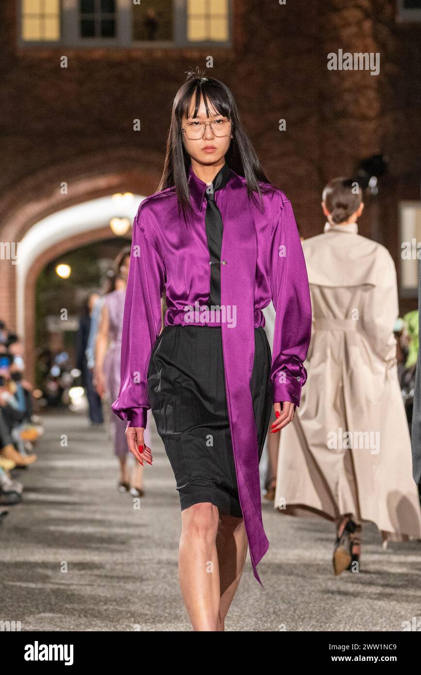 Tokyo, Japan. 17th Mar, 2024. Runway model, March 17, 2024 - Rakuten ...