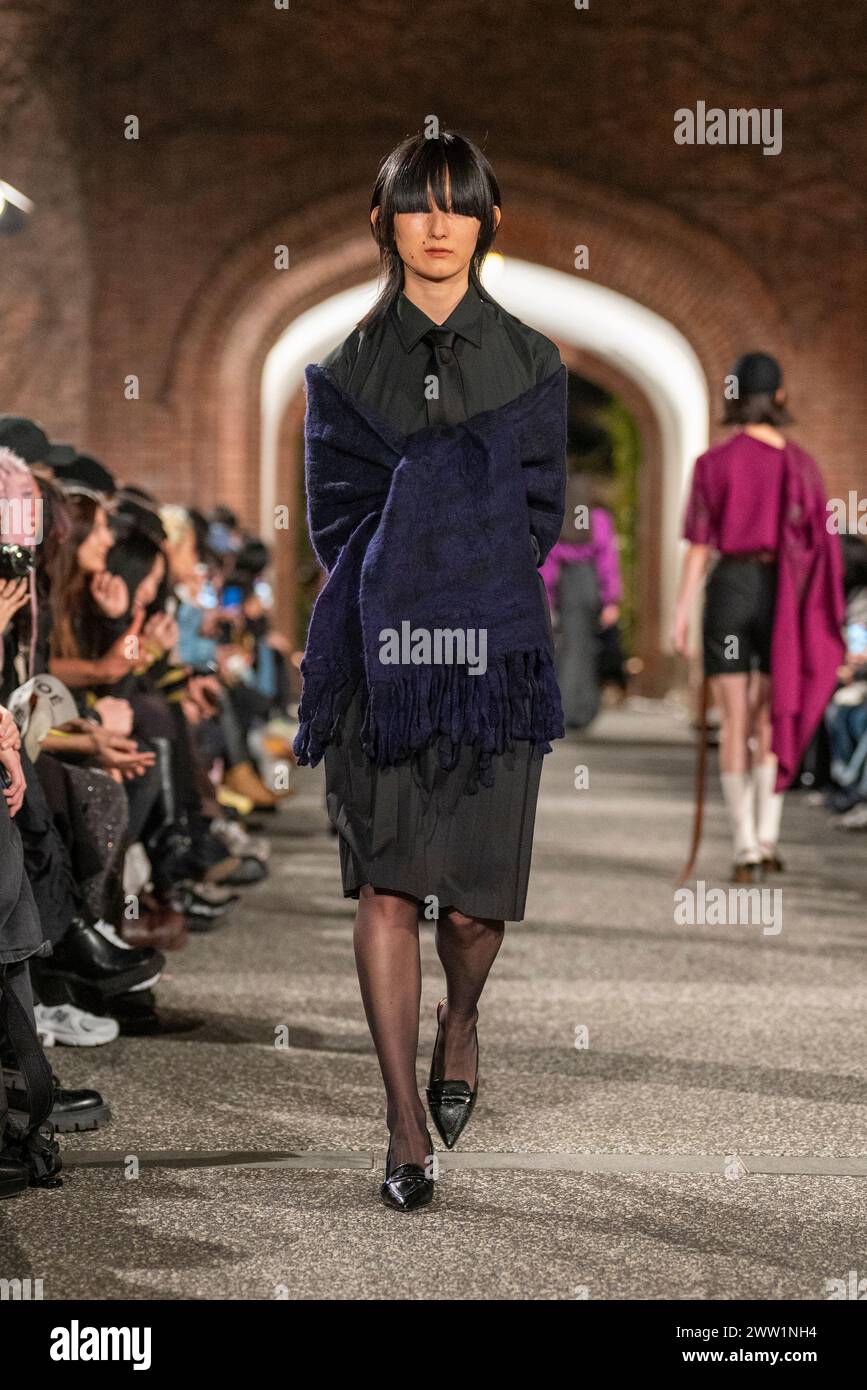Tokyo, Japan. 17th Mar, 2024. Runway model, March 17, 2024 - Rakuten Fashion Week ...