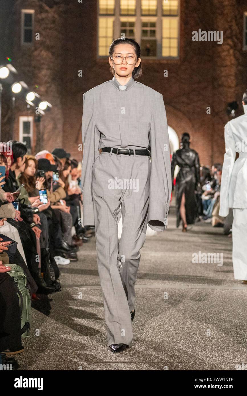 Tokyo, Japan. 17th Mar, 2024. Runway model, March 17, 2024 - Rakuten Fashion Week ...