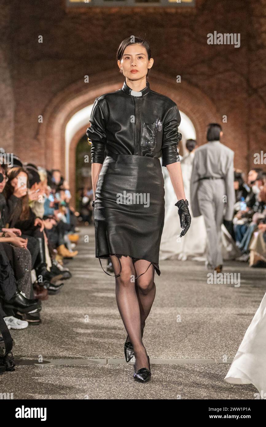 Tokyo, Japan. 17th Mar, 2024. Runway model, March 17, 2024 - Rakuten Fashion Week ...