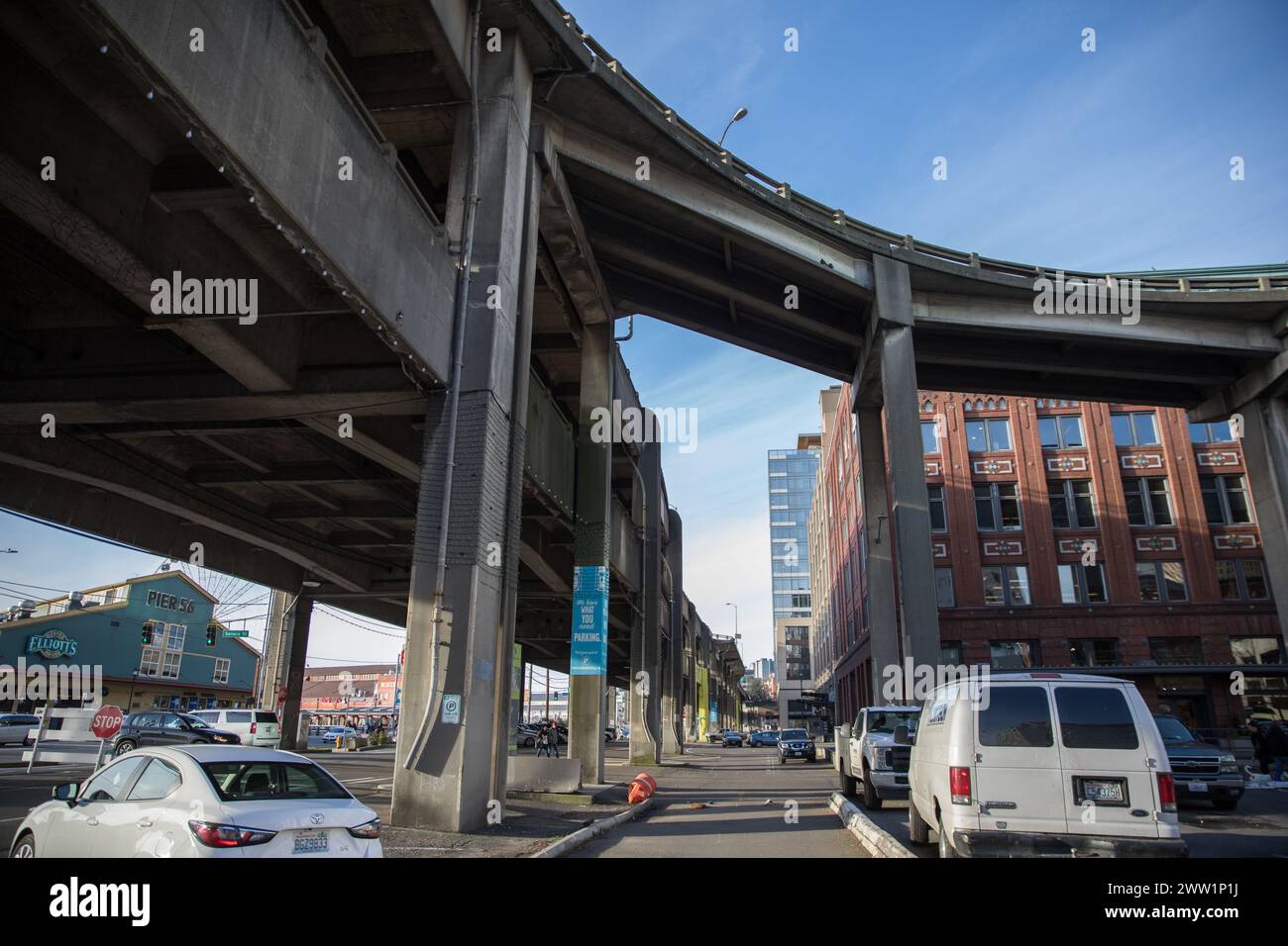 Seattle Hwy. 99 Viaduct Stock Photo - Alamy