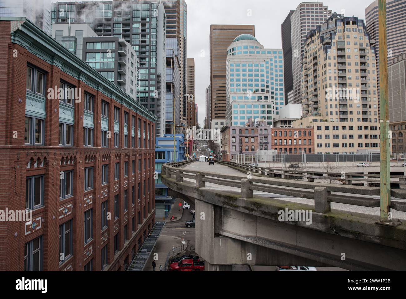 Seattle road hi-res stock photography and images - Alamy