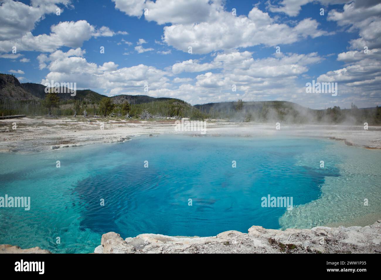 Sapphire Pool at Yellowstone Stock Photo - Alamy