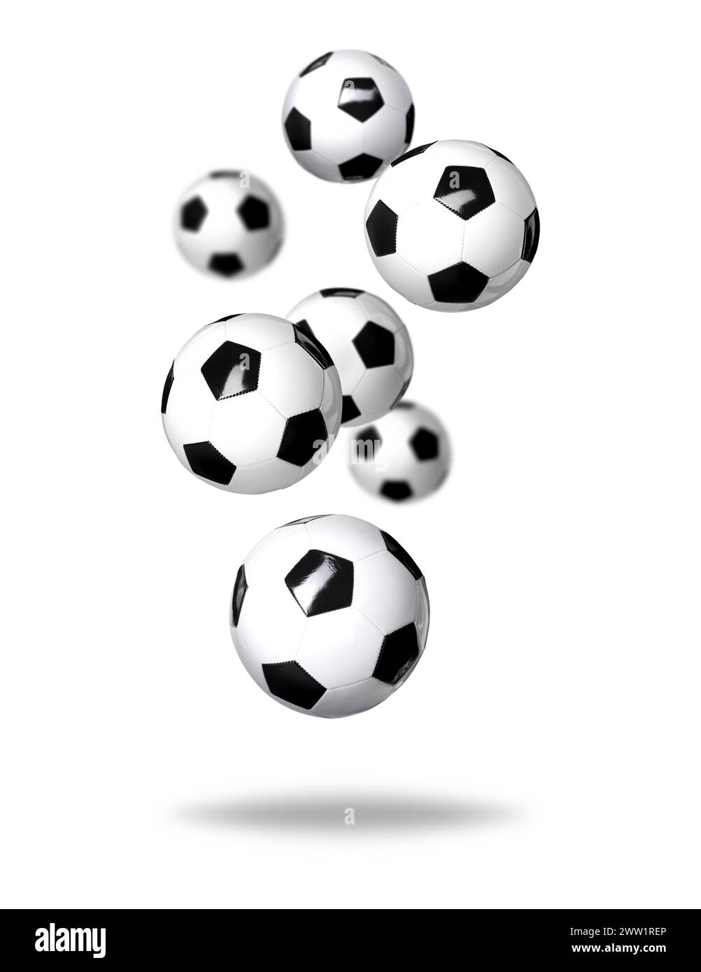 Falling soccer balls hi-res stock photography and images - Alamy