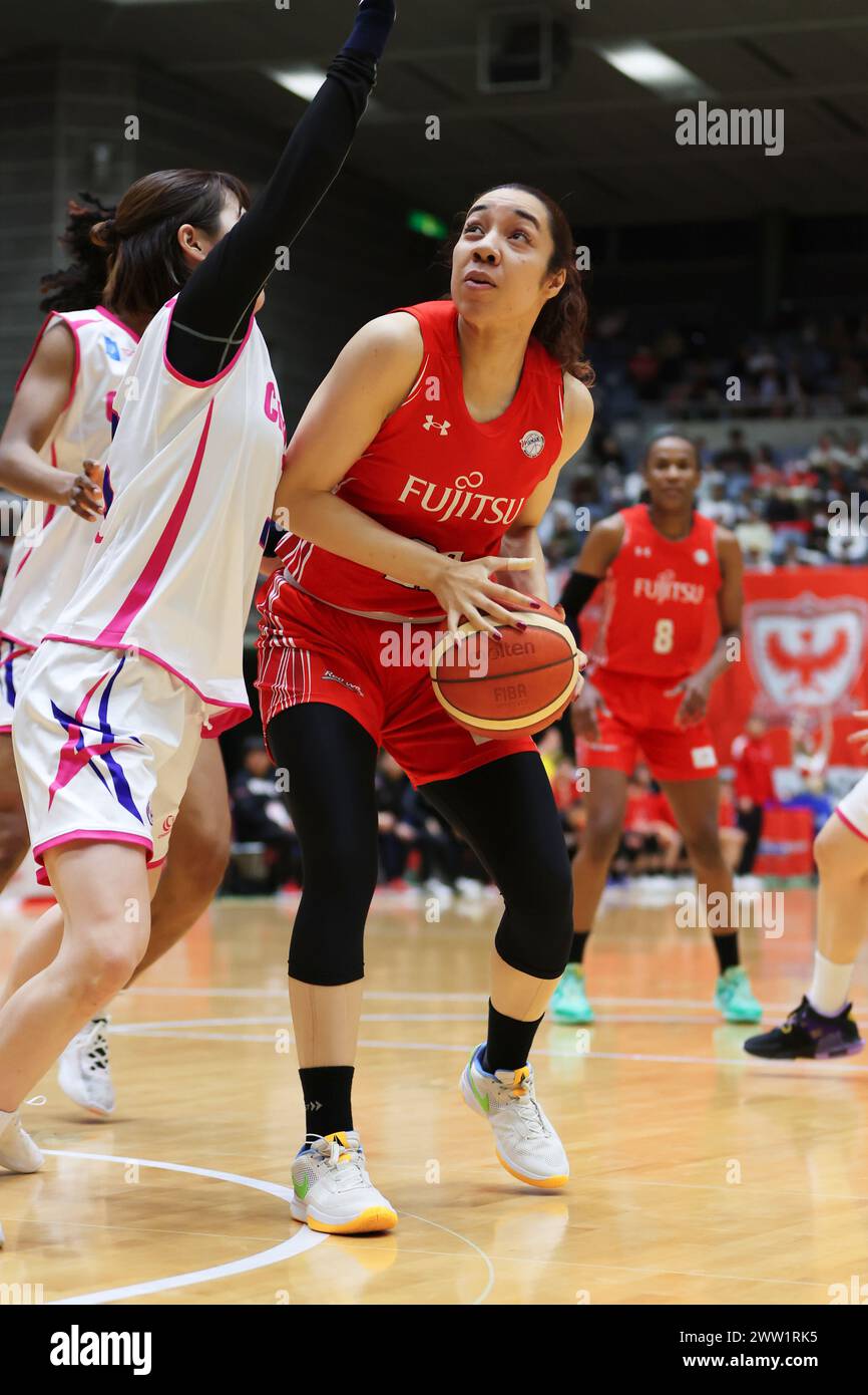 Kanagawa, Japan. 17th Mar, 2024. Yunika Nakamura (RedWave) Basketball : WJBL 2023-2024 W League ...