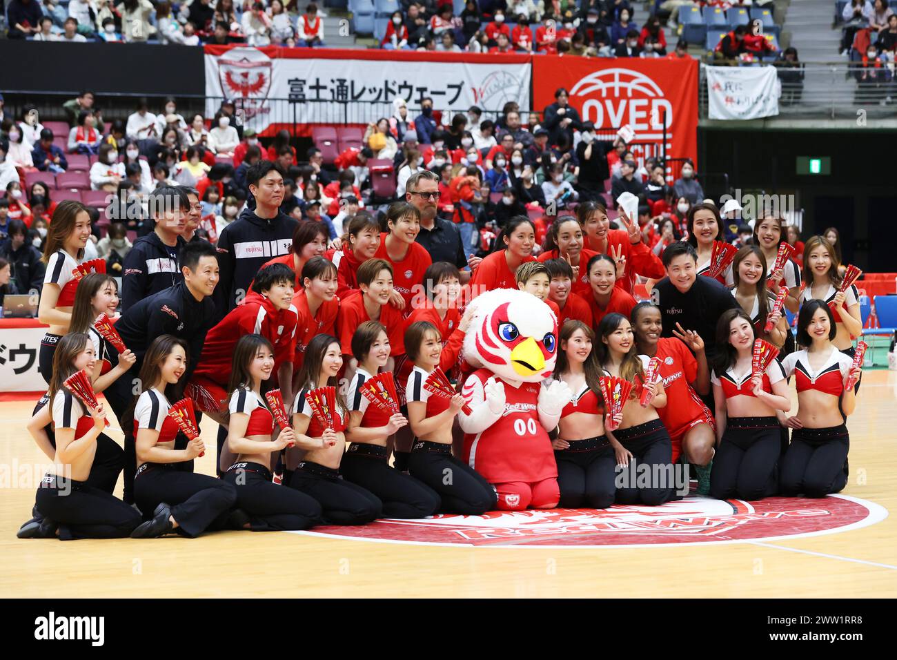 Kanagawa, Japan. 17th Mar, 2024. Fujitsu Red Wave team group (RedWave ...