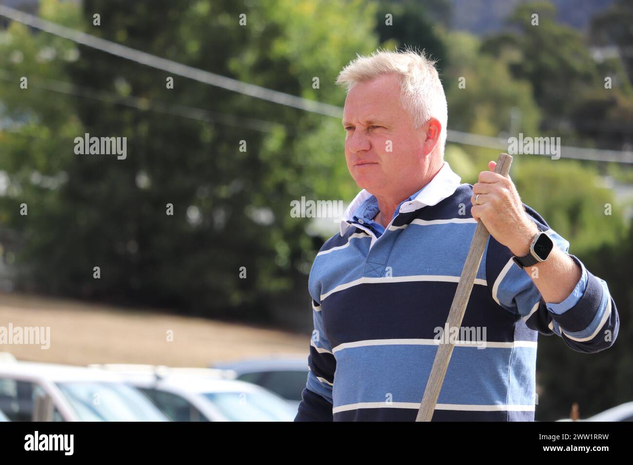 Kingston, Australia. 21st Mar, 2024. Tasmanian Premier Jeremy Rockliff ...