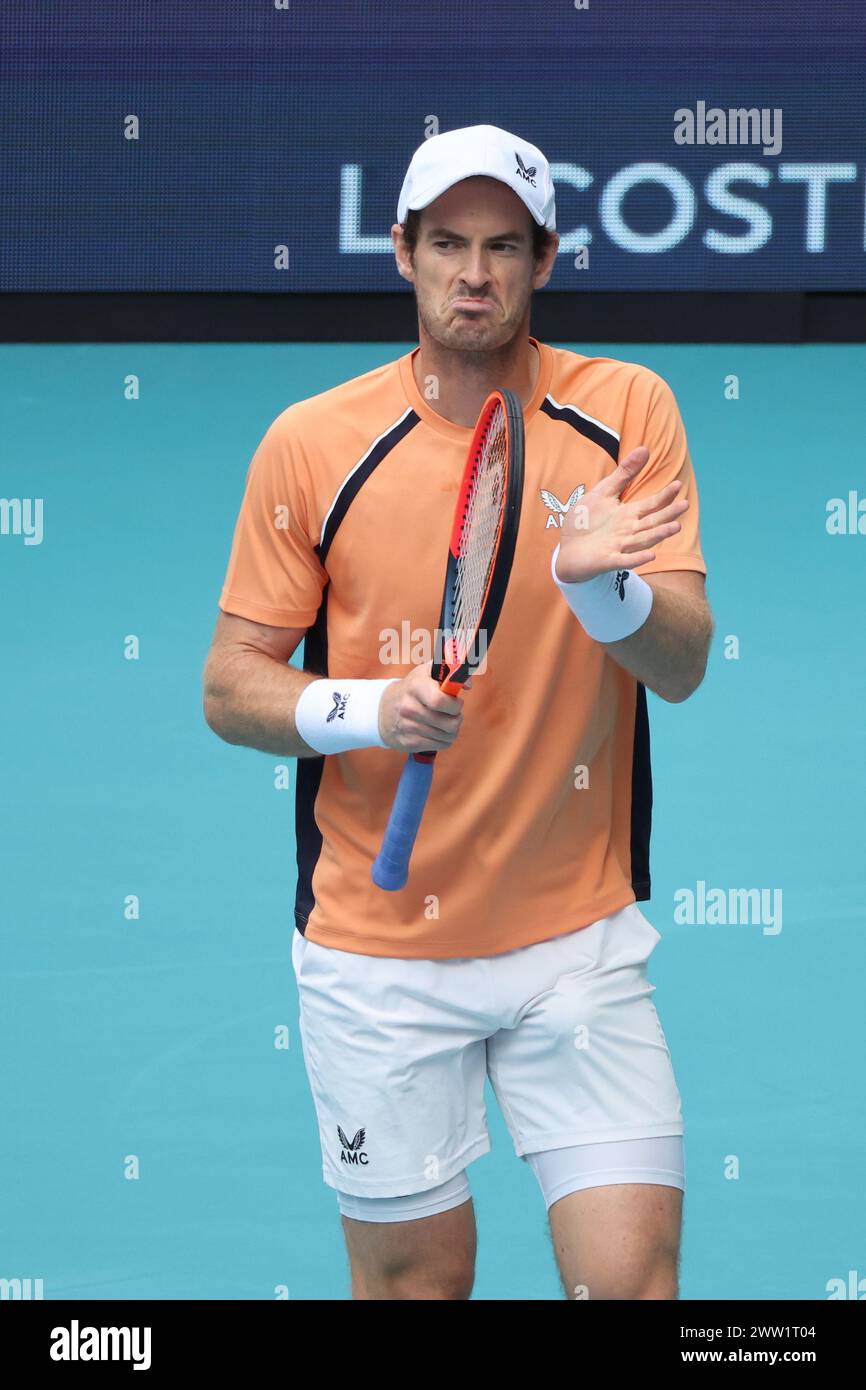 Miami Gardens, Florida, USA. 20th Mar, 2024. Andy Murray of Great ...