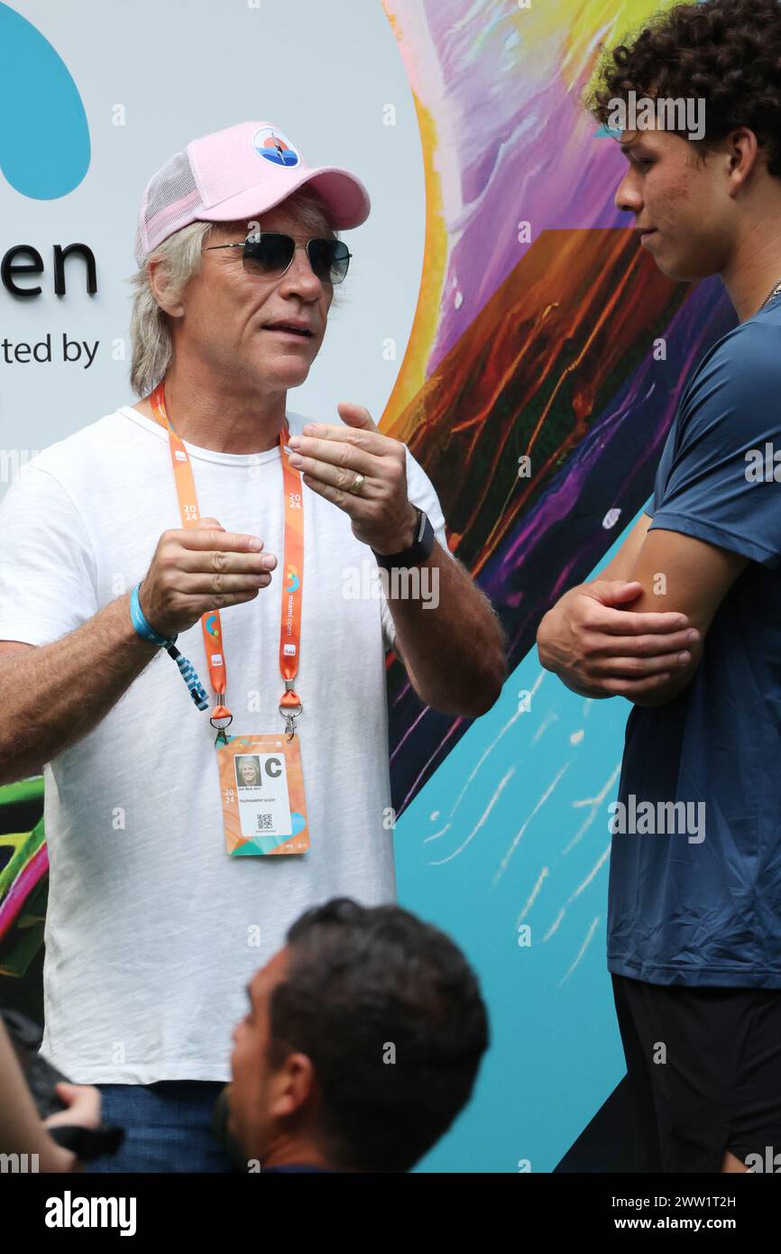 Miami Gardens, Florida, USA. 20th Mar, 2024. Jon Bon Jovi is spotted on ...