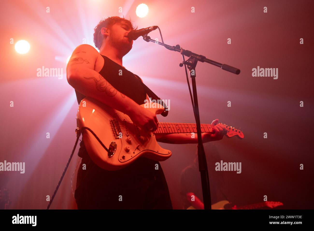 London, UK. 20 Mar 2024. English singer-songwriter Oliver Keane opens ...