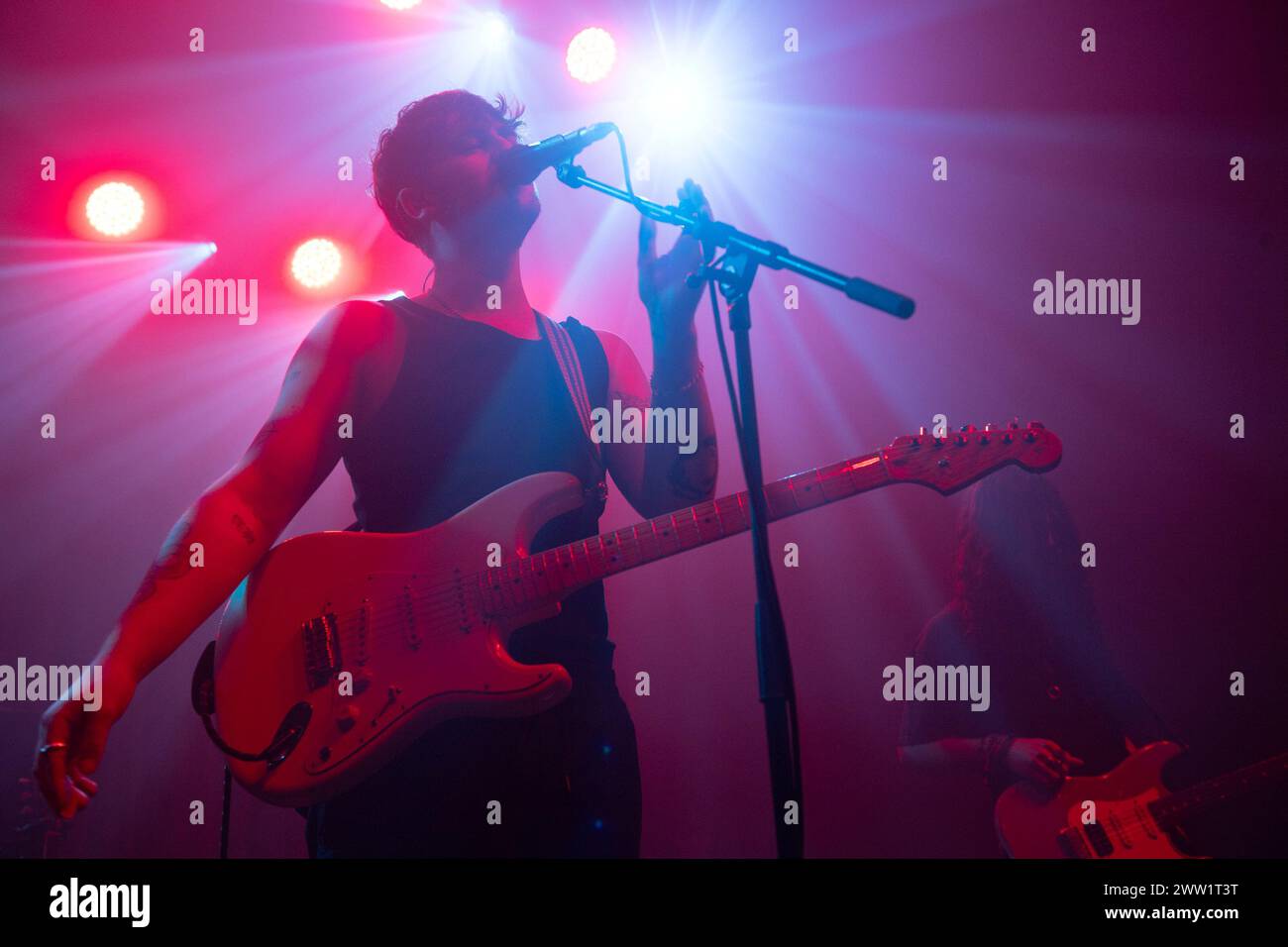 London, UK. 20 Mar 2024. English singer-songwriter Oliver Keane opens ...