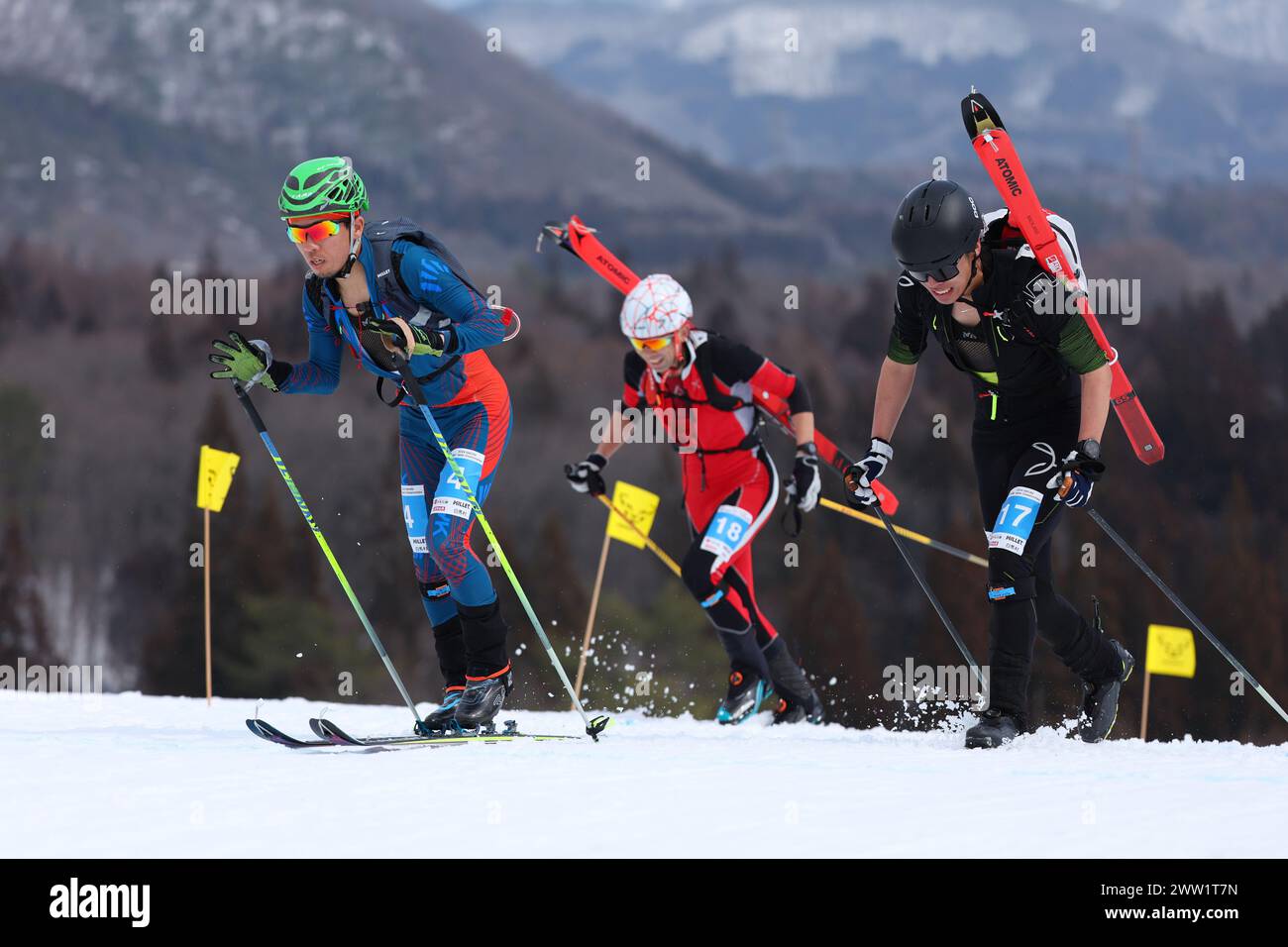 Nagano, Japan. 17th Mar, 2024. (L) Hideyuki Oka Ski Mountaineering ...