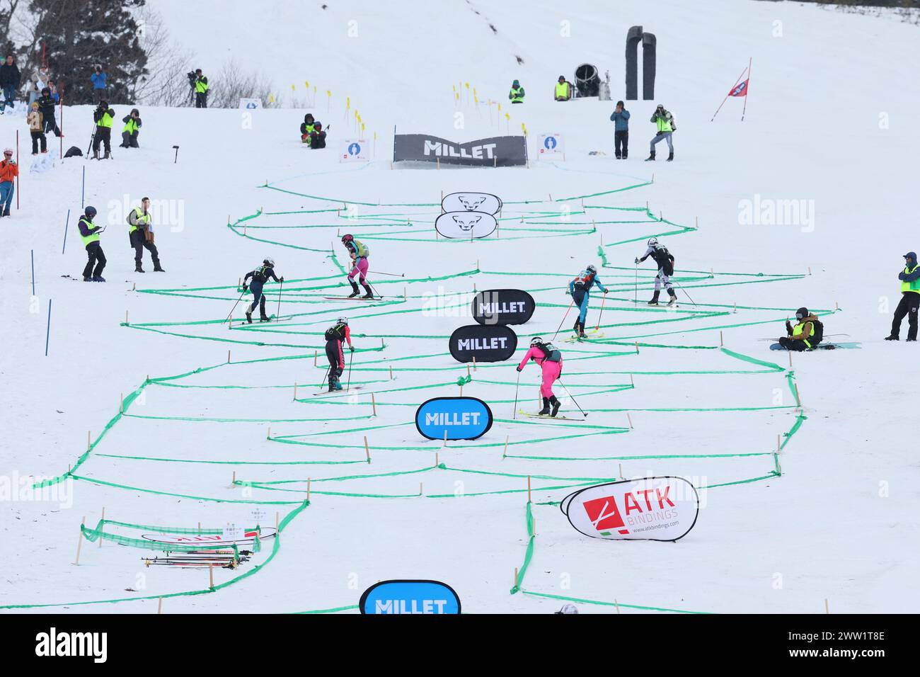 Nagano, Japan. 17th Mar, 2024. General view Ski Mountaineering : SKIMO ...