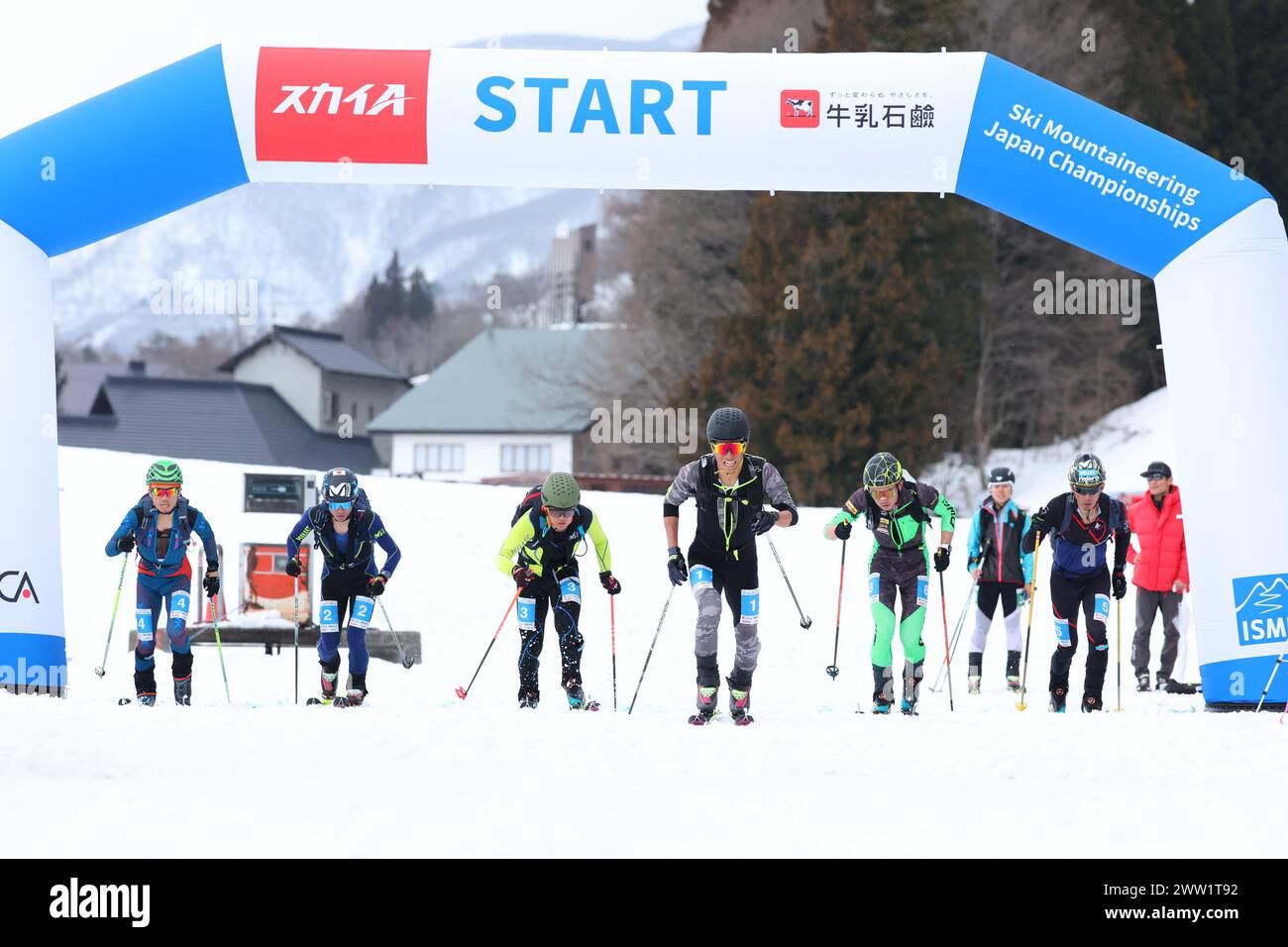 Nagano, Japan. 17th Mar, 2024. General view Ski Mountaineering : SKIMO ...